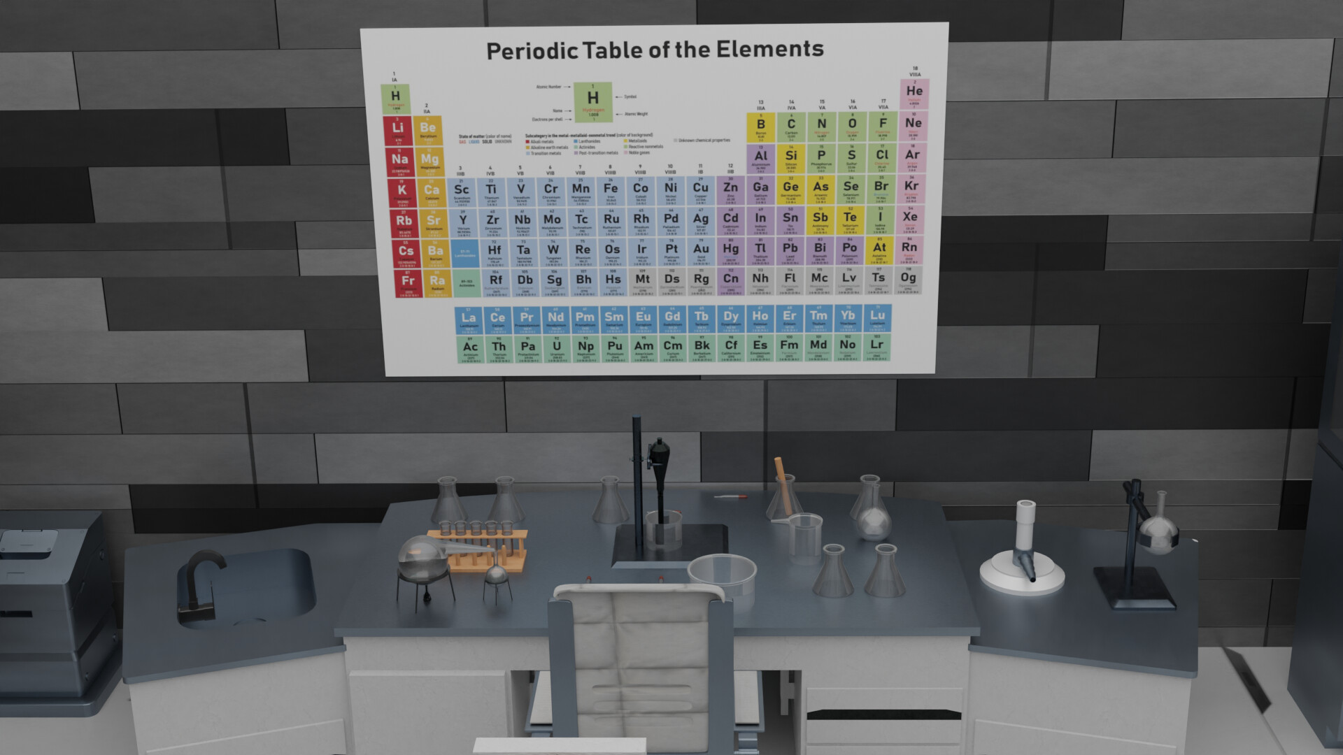 ArtStation - 3D Chemistry Laboratory Sci Fi