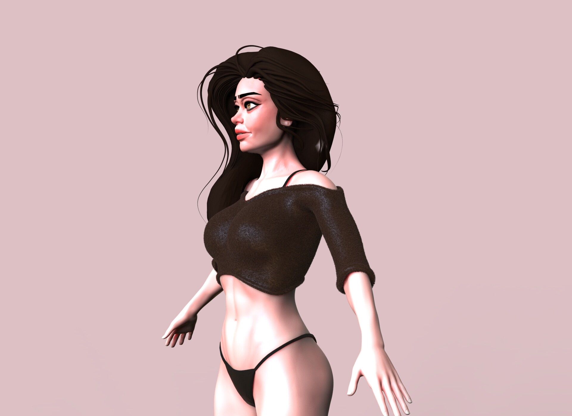 ArtStation - The wind touching the cheeks