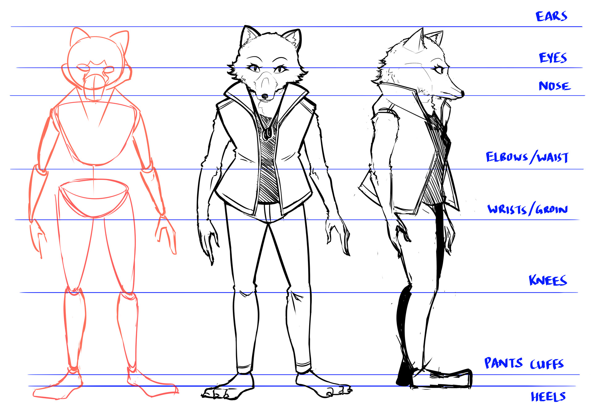 Anthro Arctic Fox