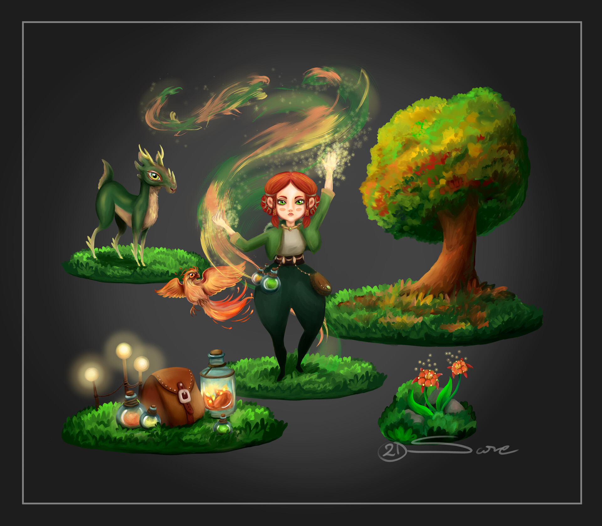 ArtStation - Magic Forest Witch