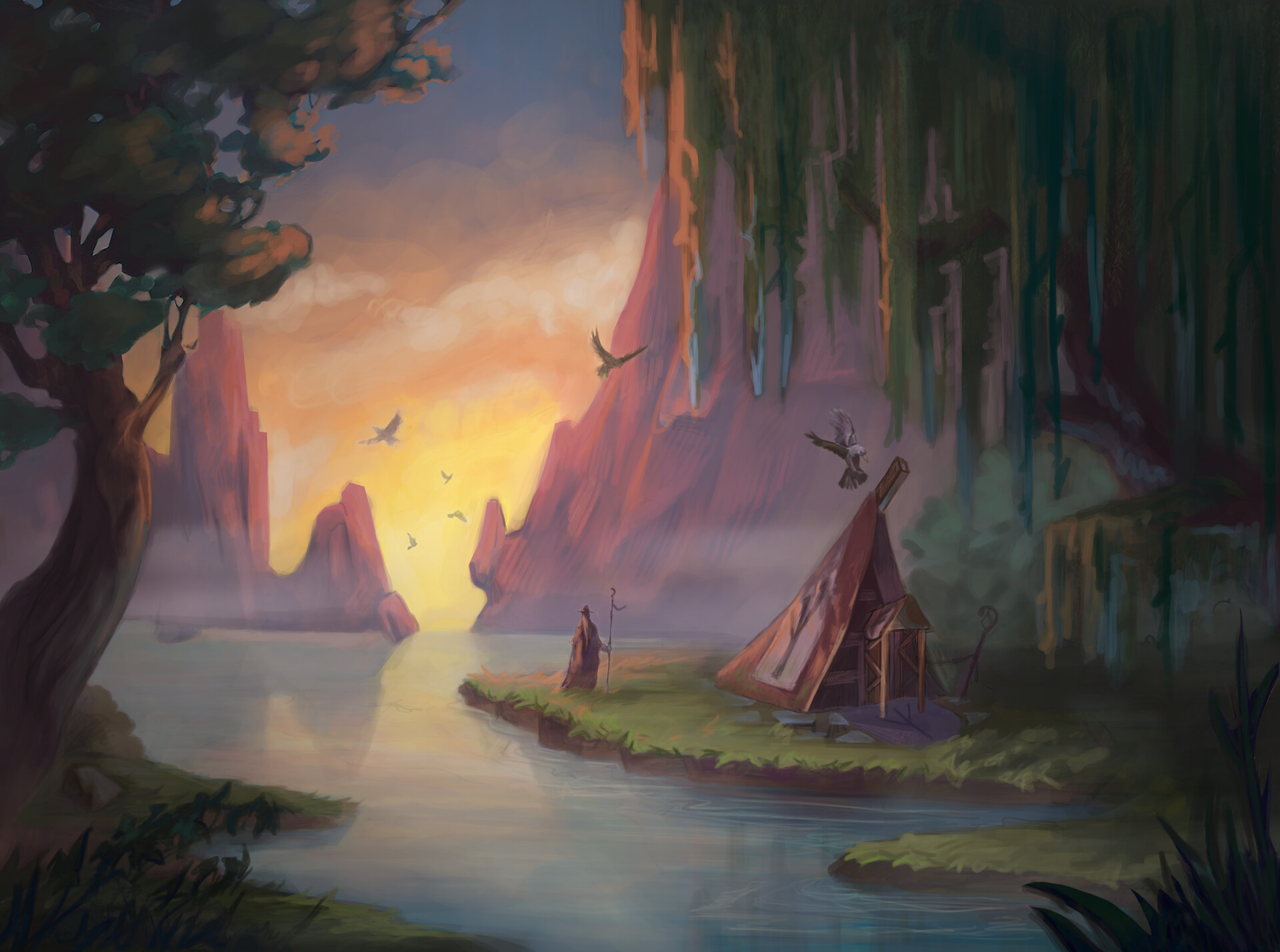 ArtStation - shaman`s house