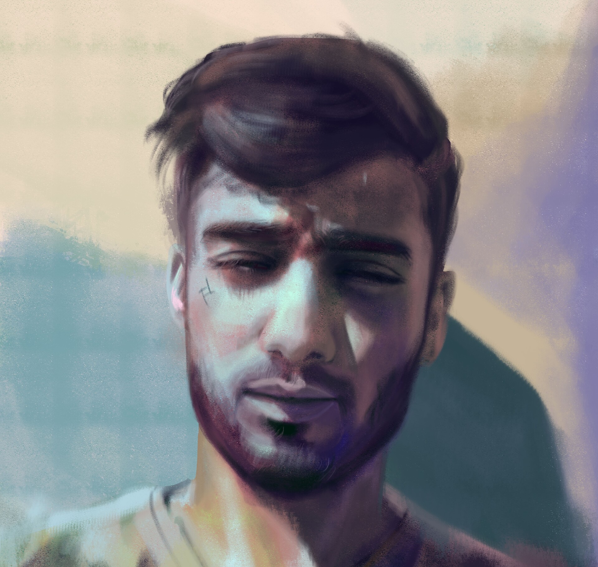 ArtStation - Multi-Colored Portrait #3