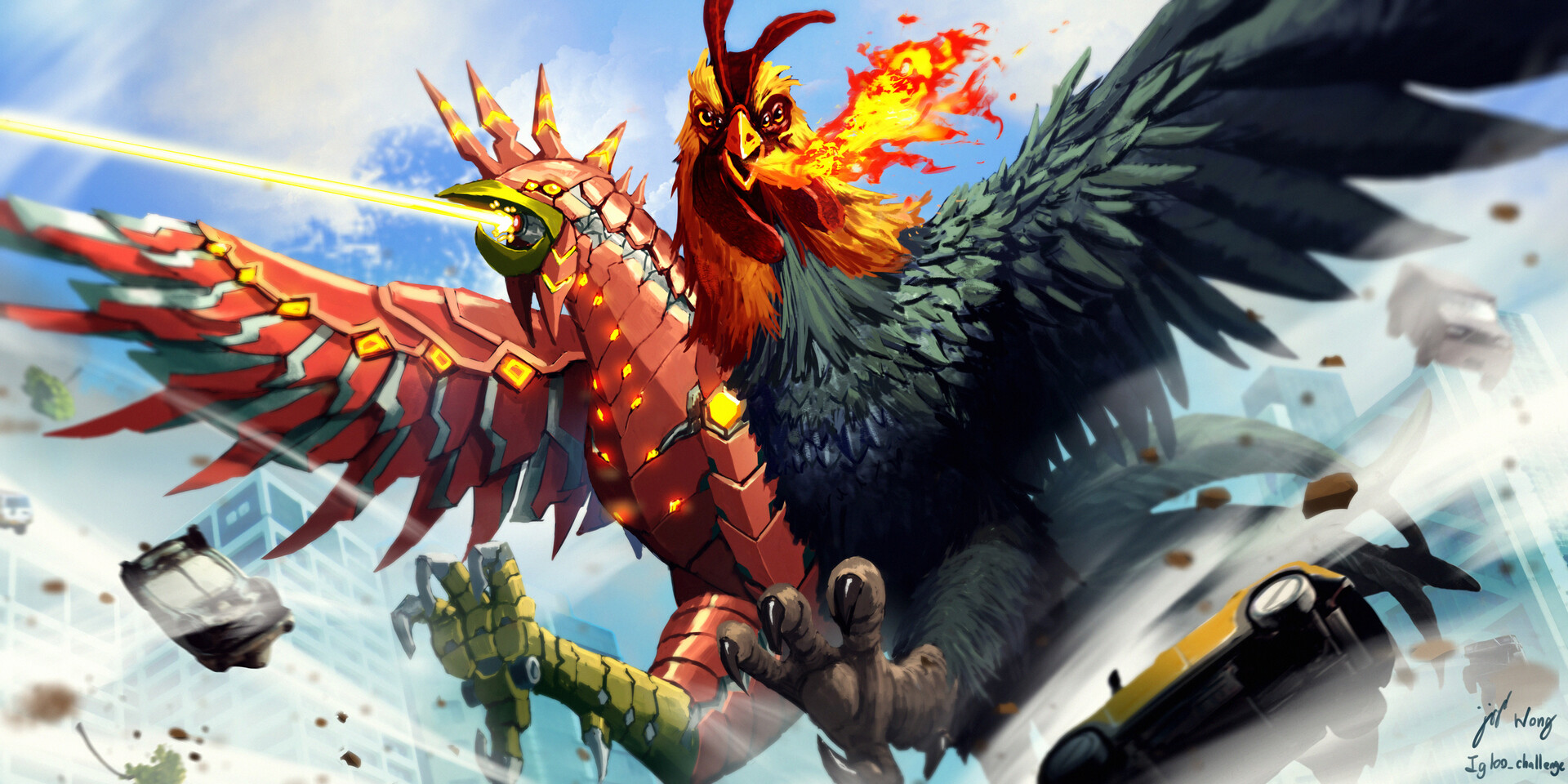 ArtStation - Mecha Chikin Kaiju