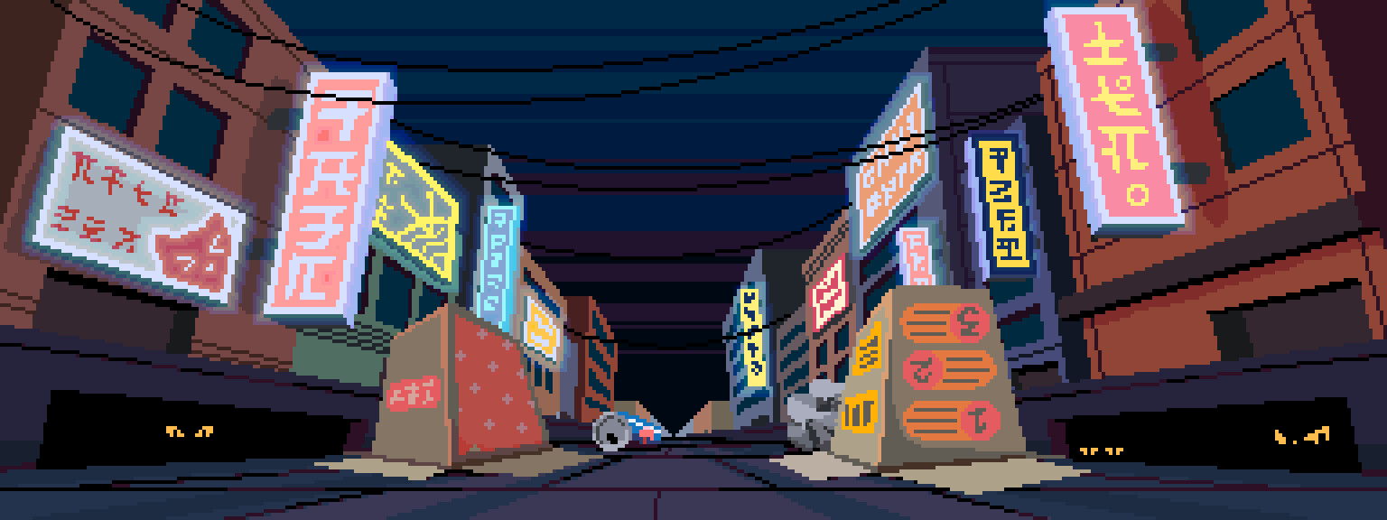 ArtStation - Japanese Street Like Fighting Game Background