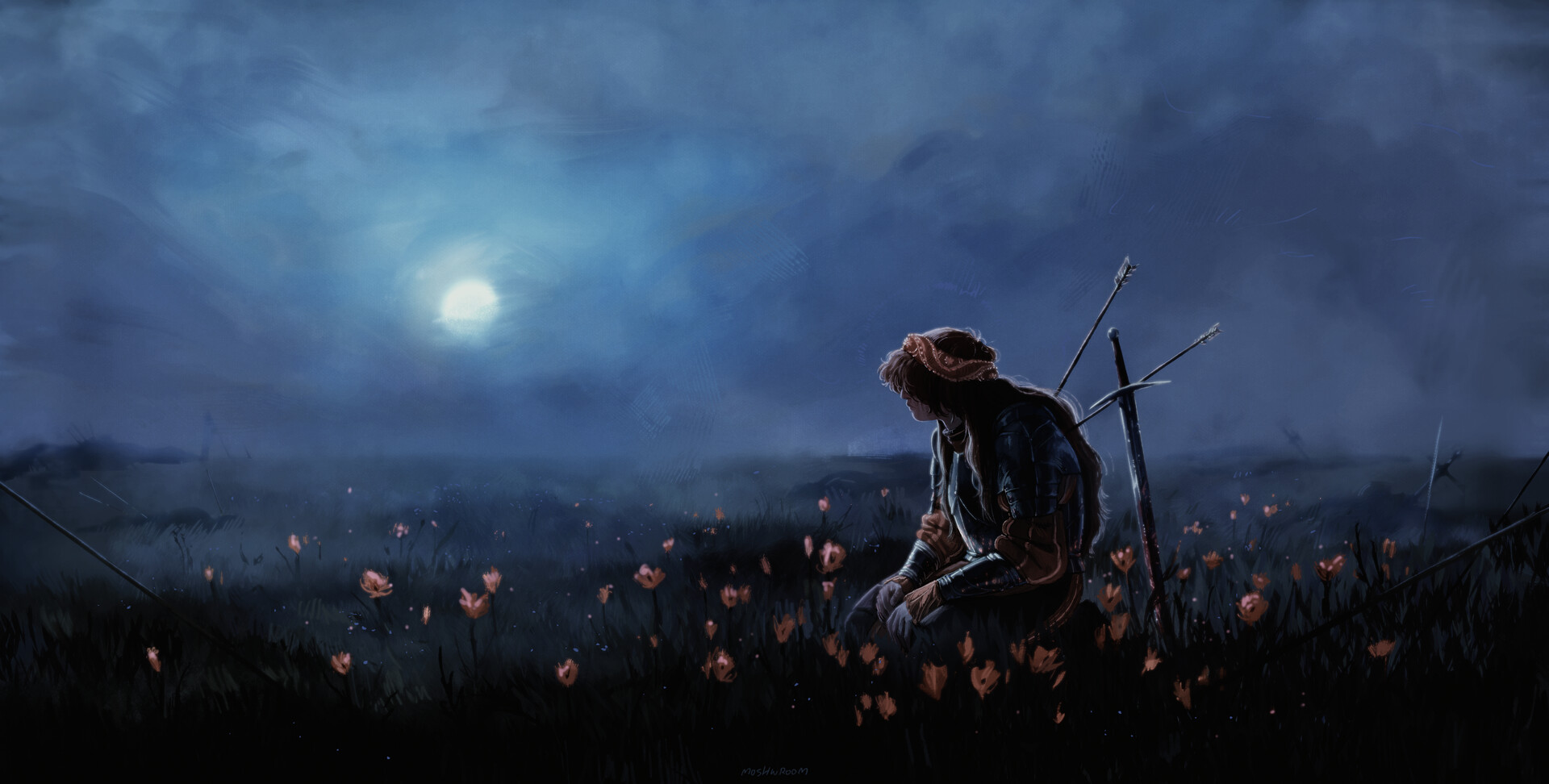 ArtStation - Sorrow in the poppy field