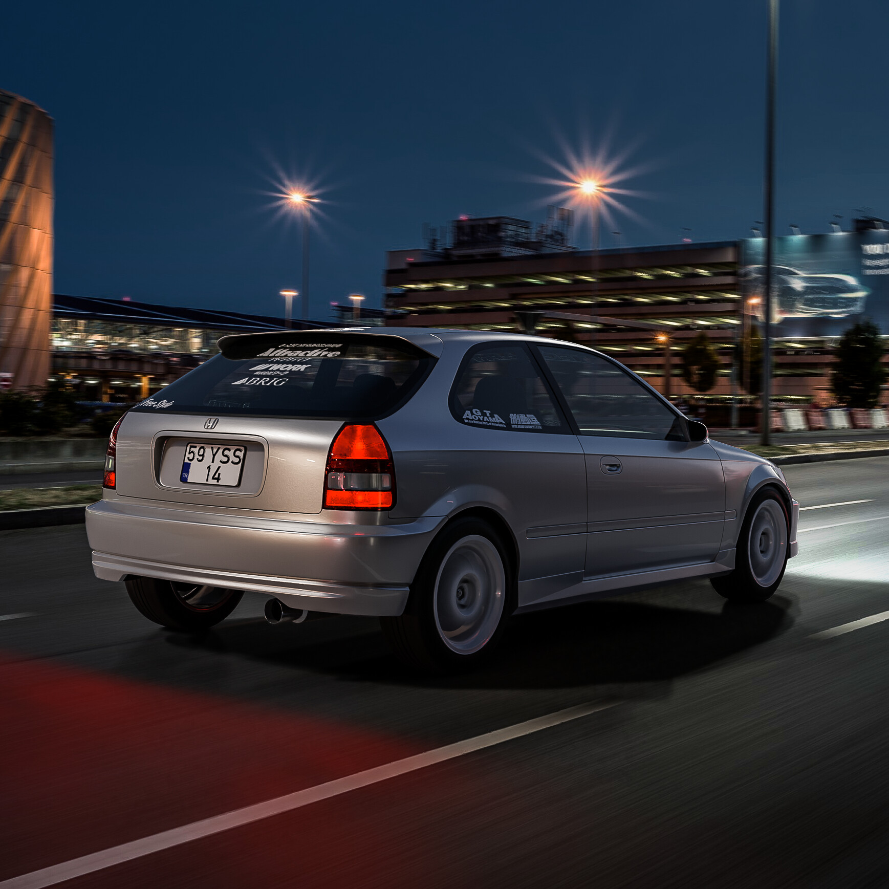 ArtStation - Honda Civic EK9 Render made with Blender