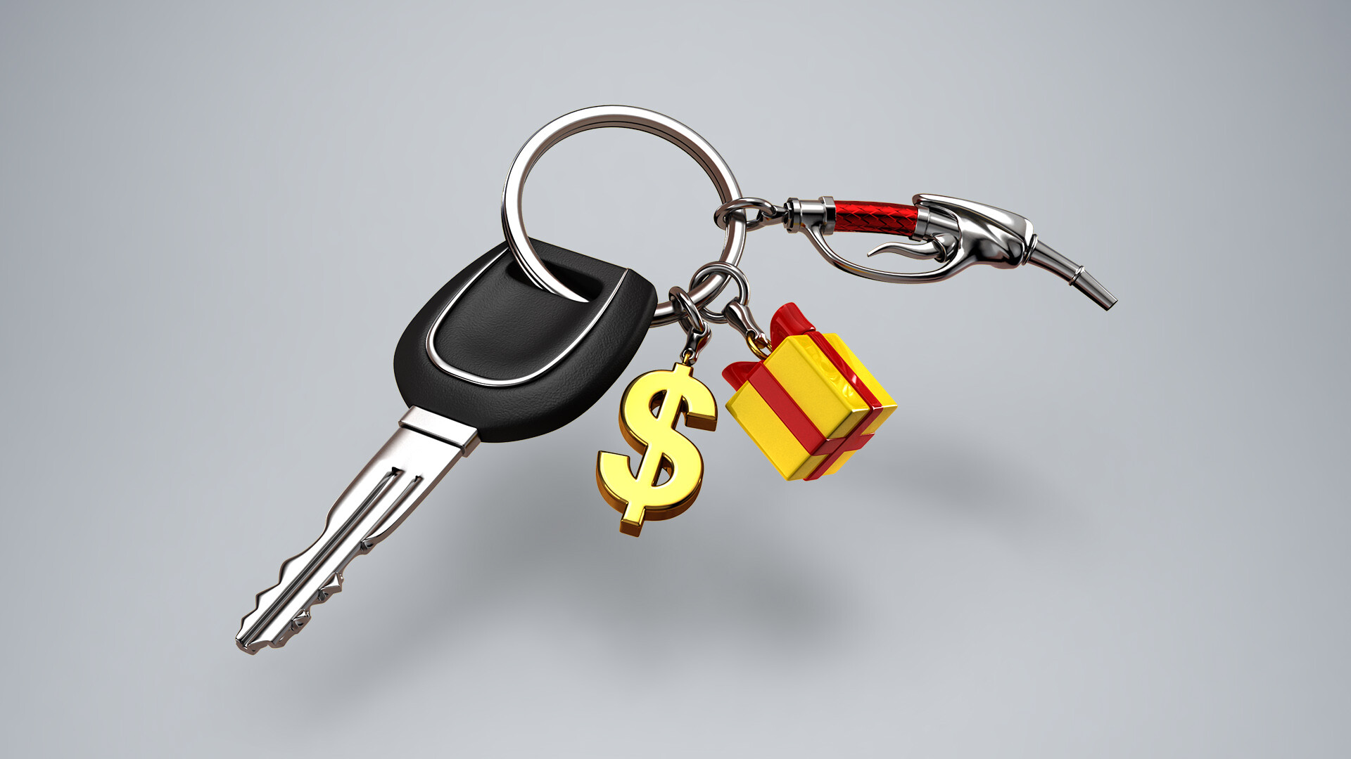 ArtStation - Car key and charms (Shell Bonus Card)