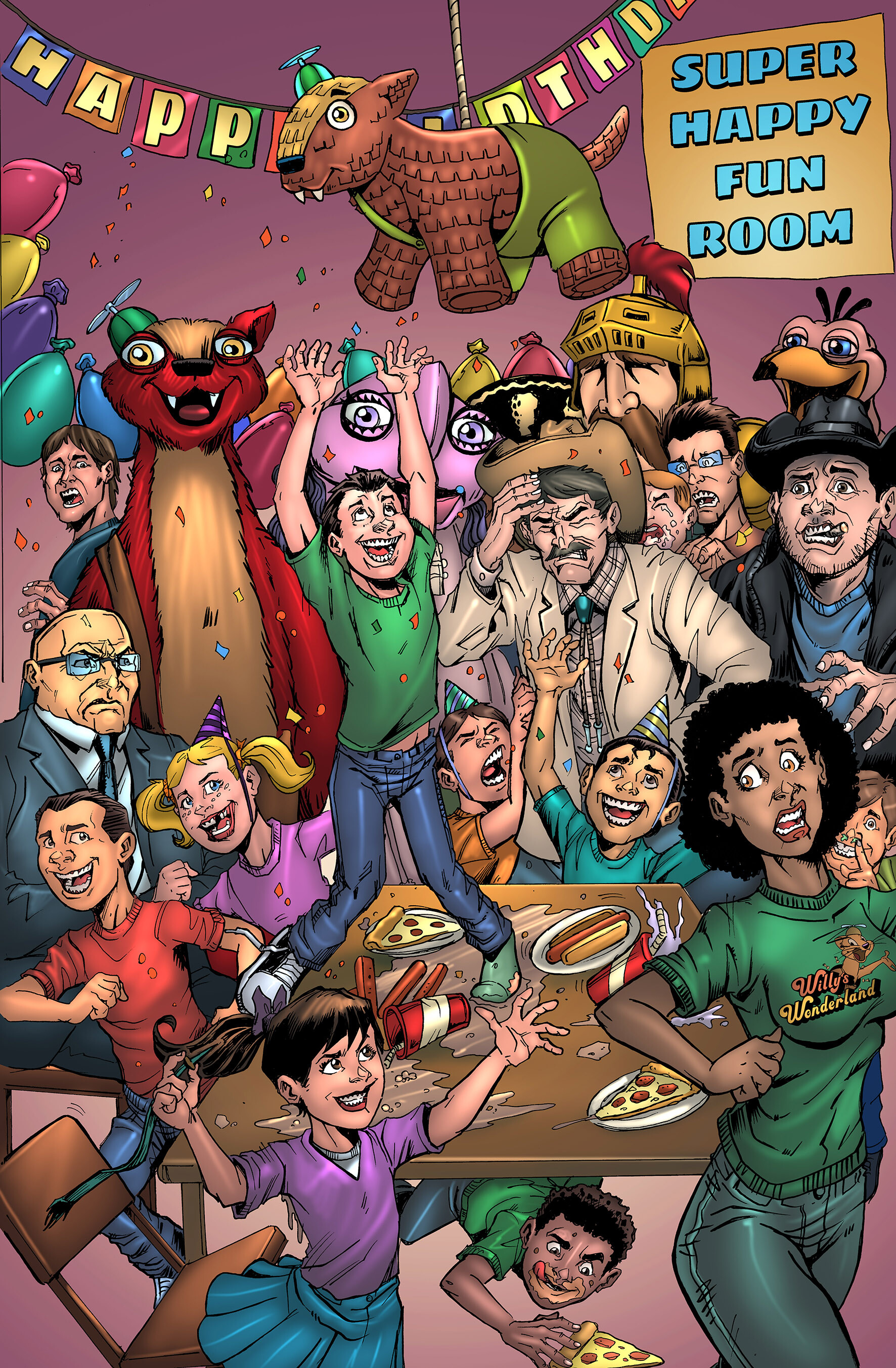 willy's wonderland coloring pages printable