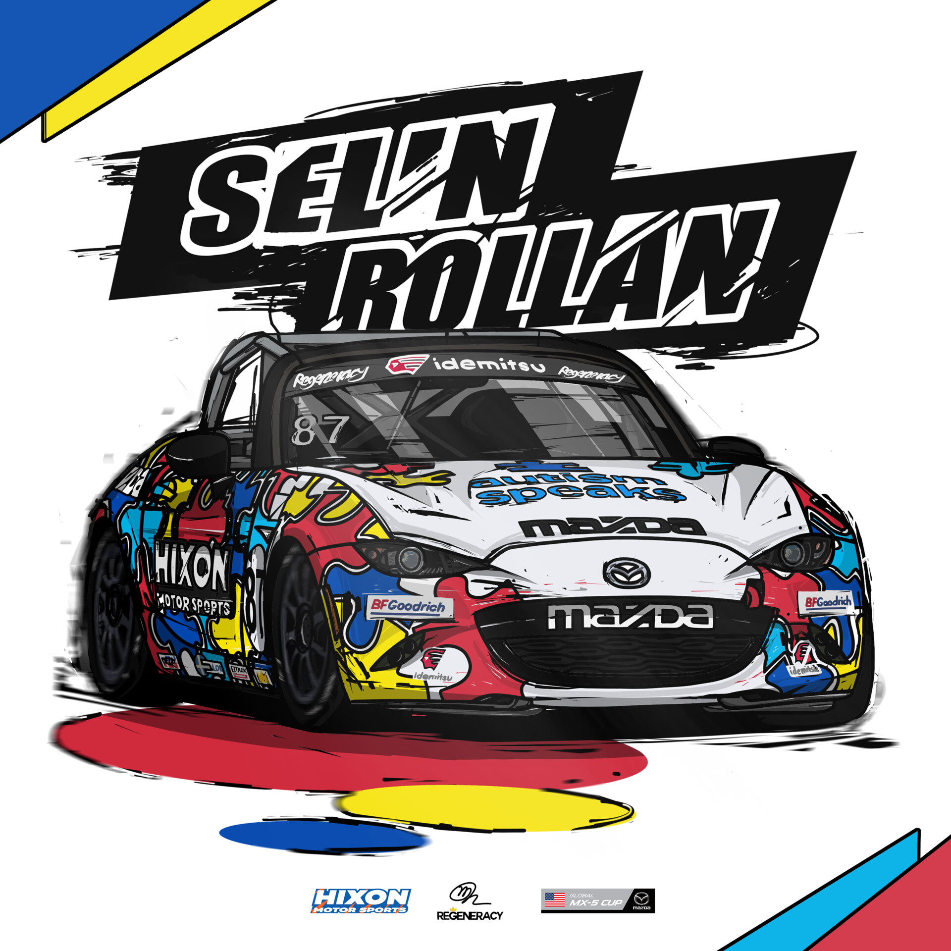 ArtStation - Selin Rollan #87 Spec MX-5 - Fanart