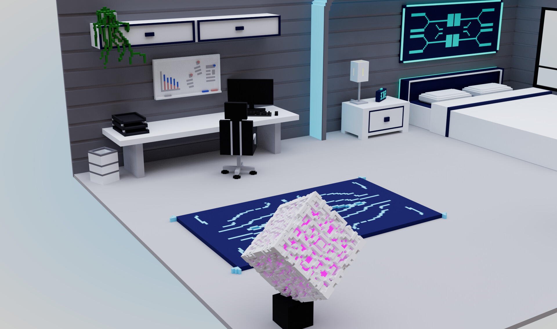 MetaStatus.eth - Apartment Interior Set Voxel
