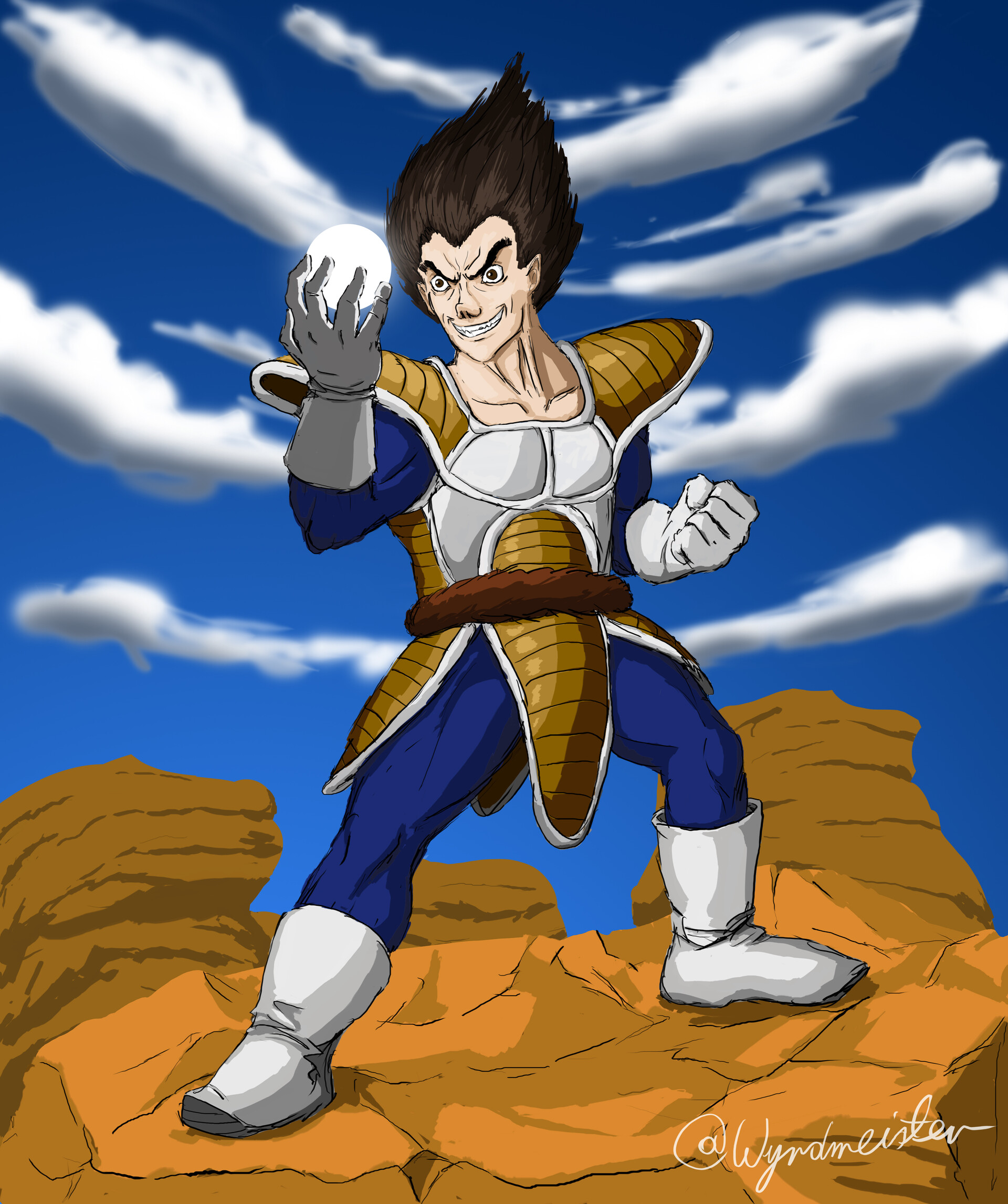ArtStation - Vegeta, prince of all Saiyans