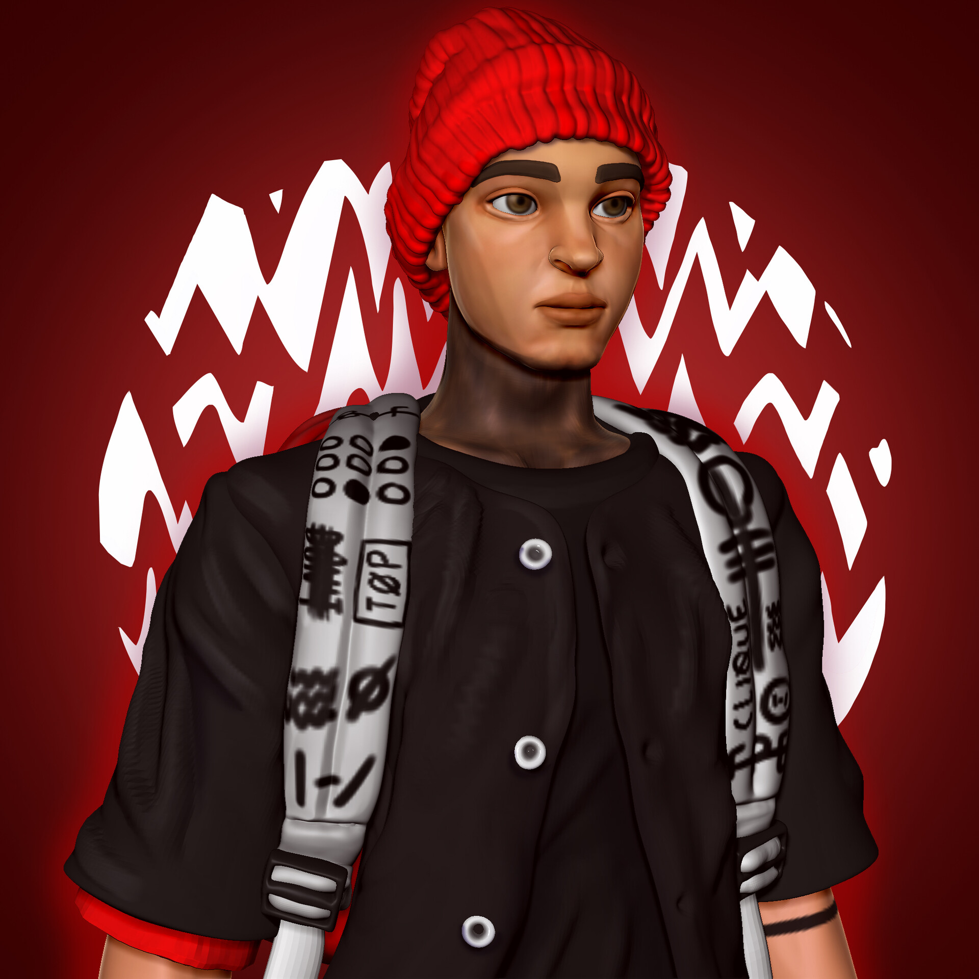 ArtStation - Tyler Joseph, Blurryface Fan Art