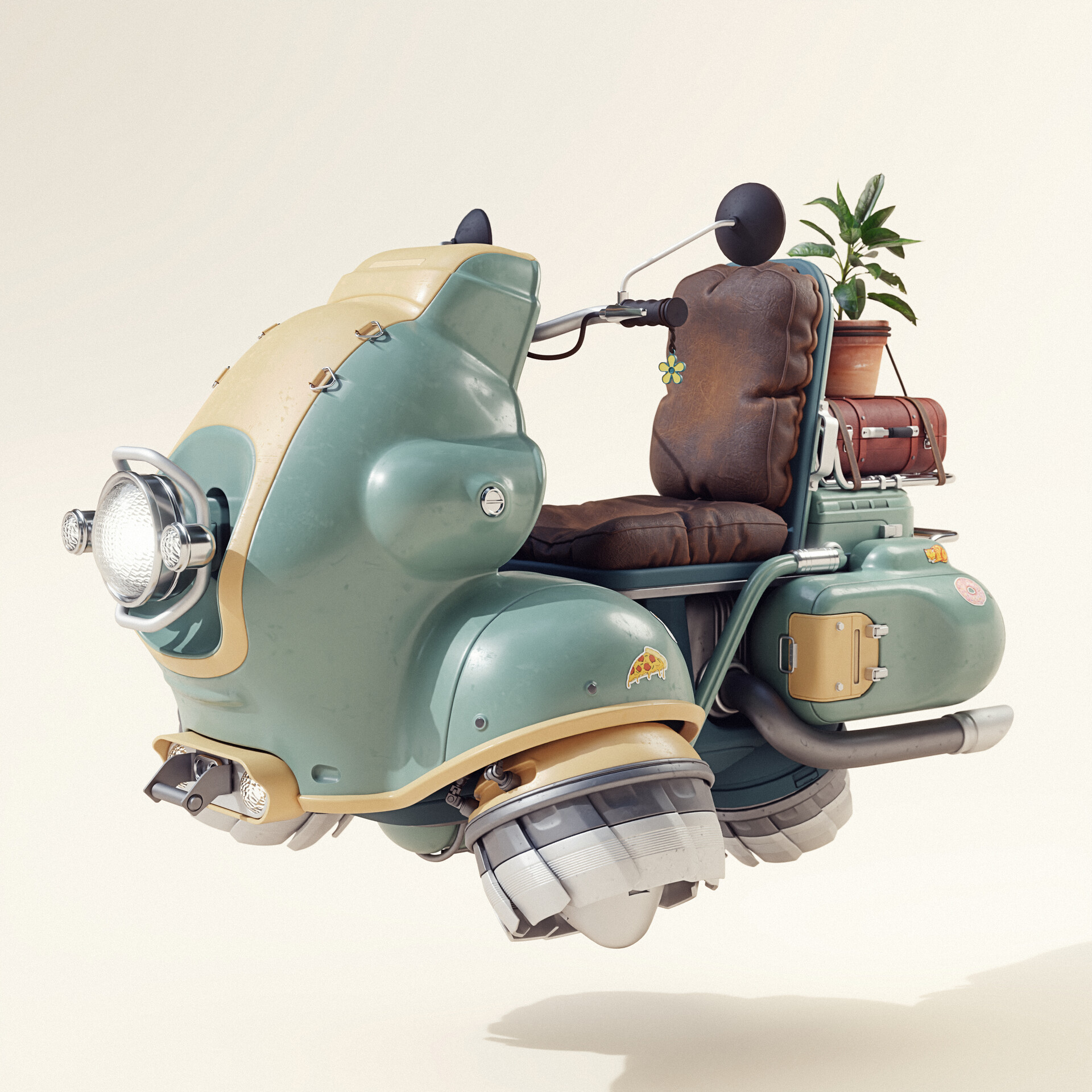 ArtStation - Moped hover bike