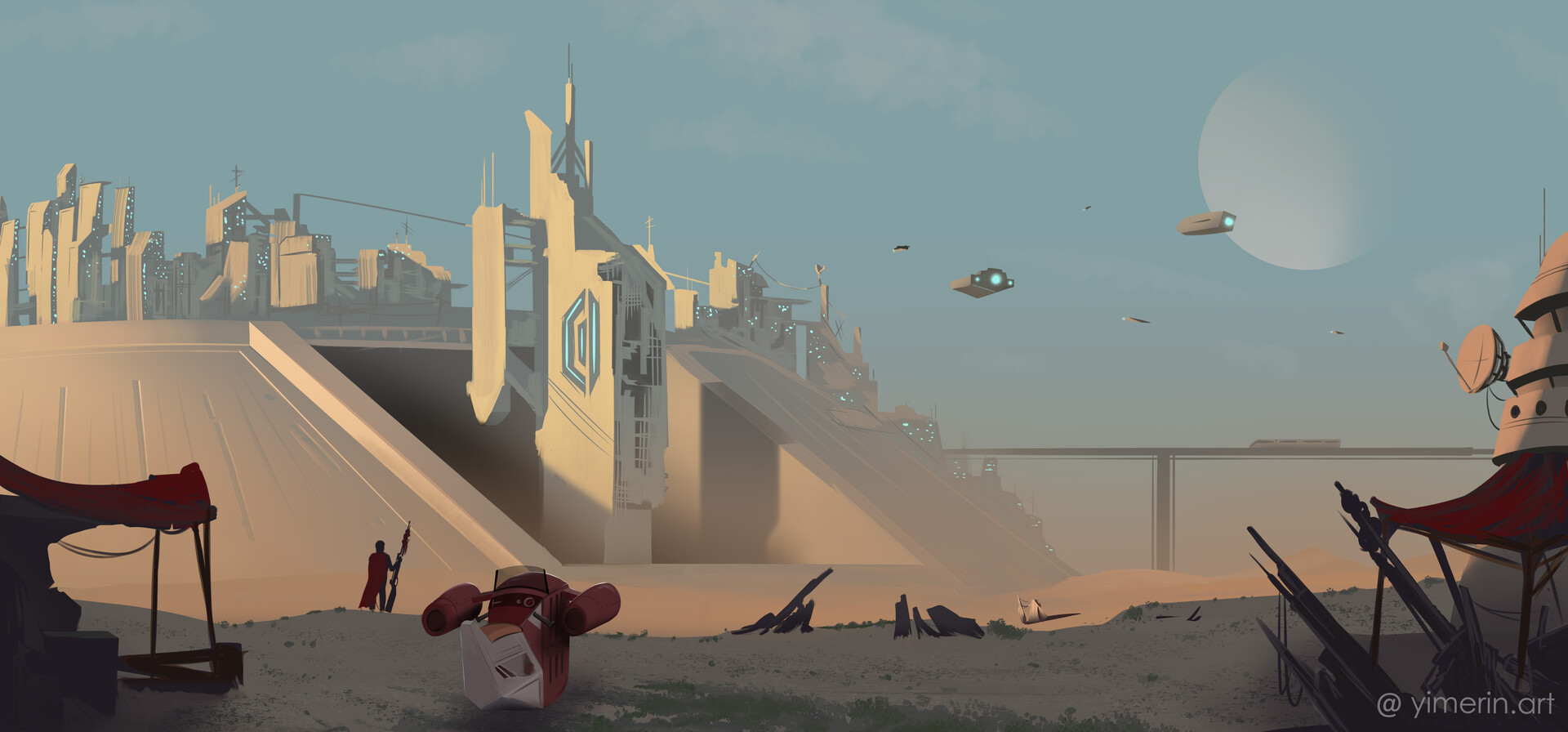 ArtStation - Desert Space Port