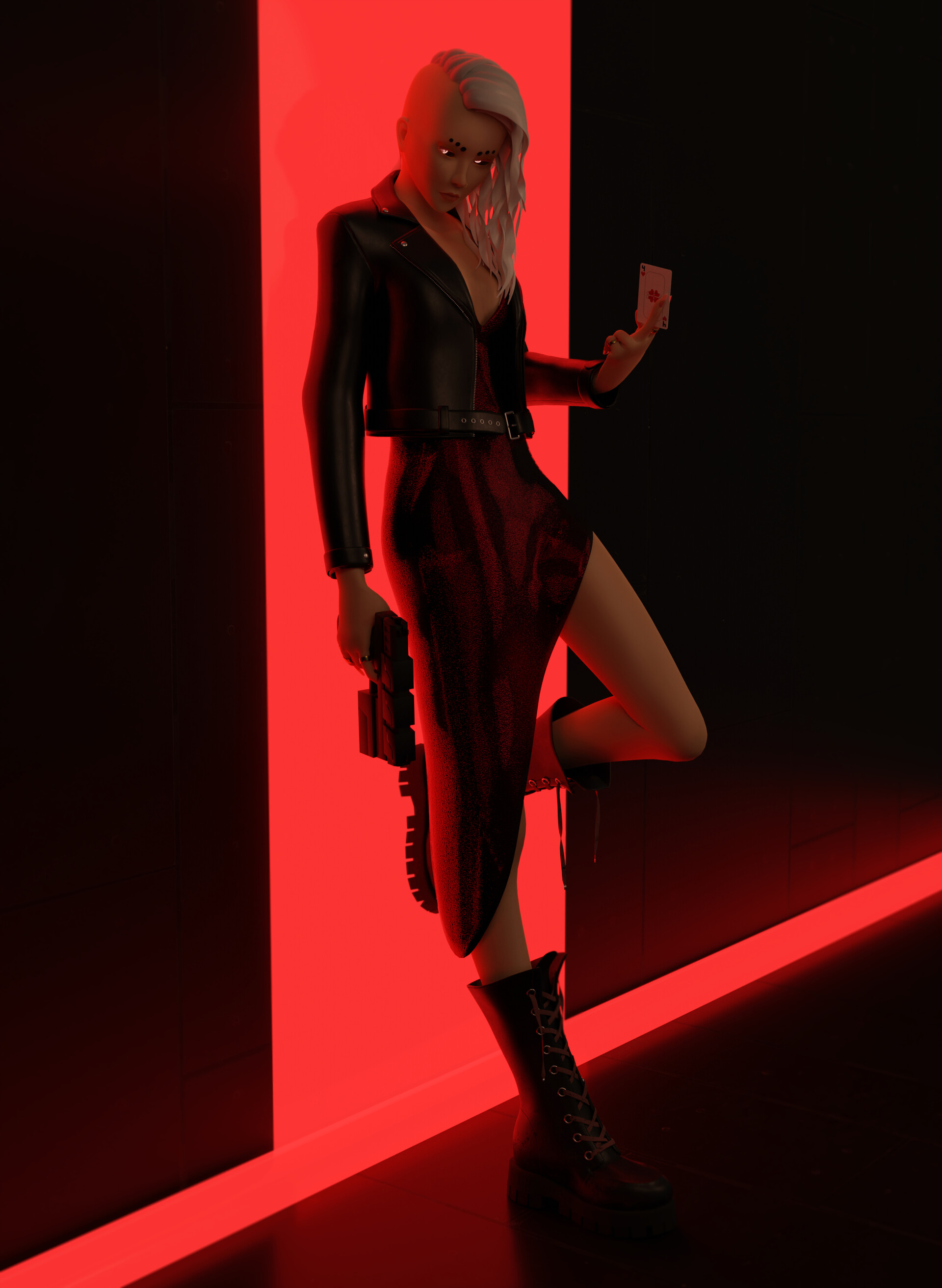 ArtStation - Red Lady