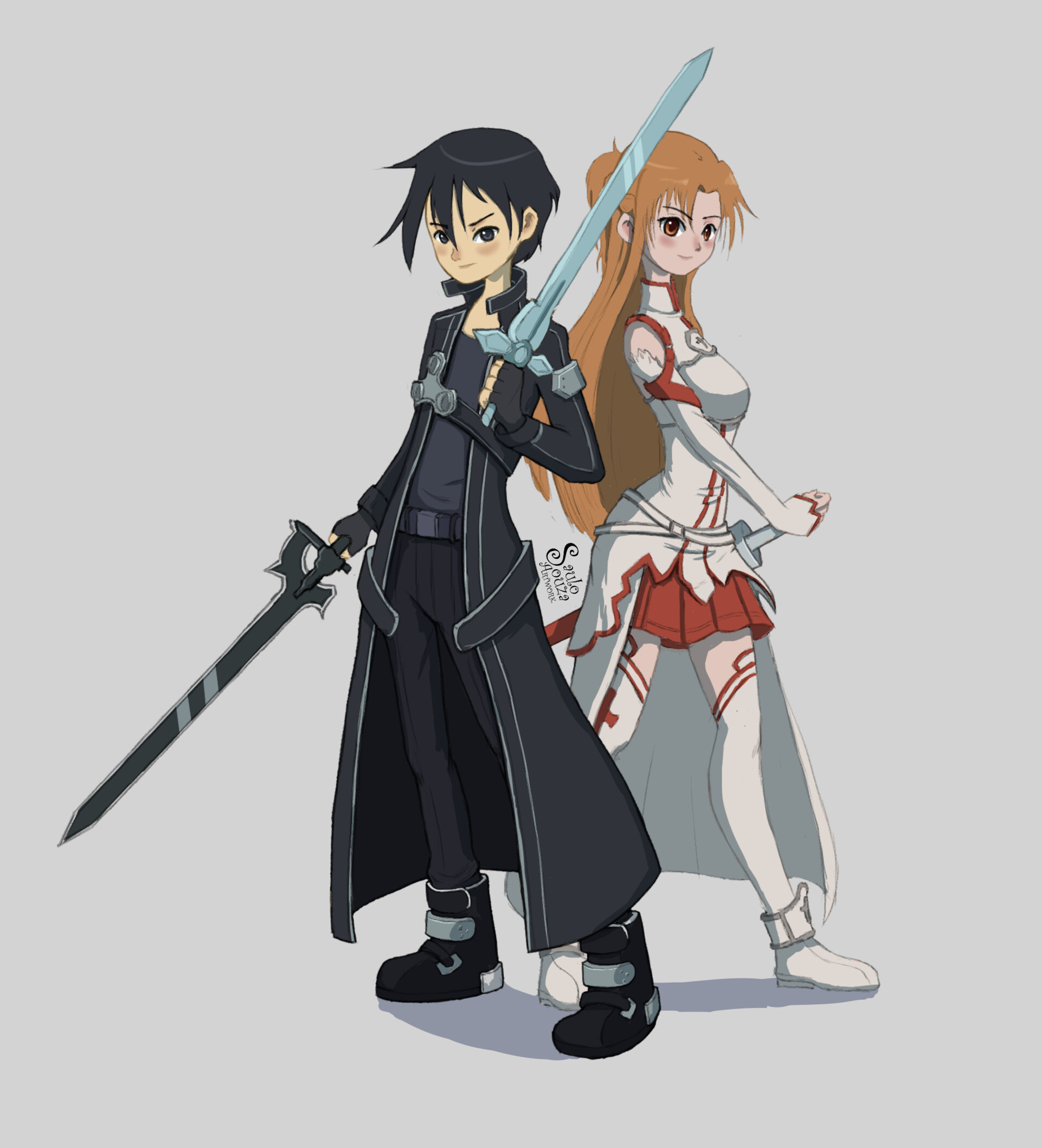 ArtStation - Fanart - Kirito & Asuna