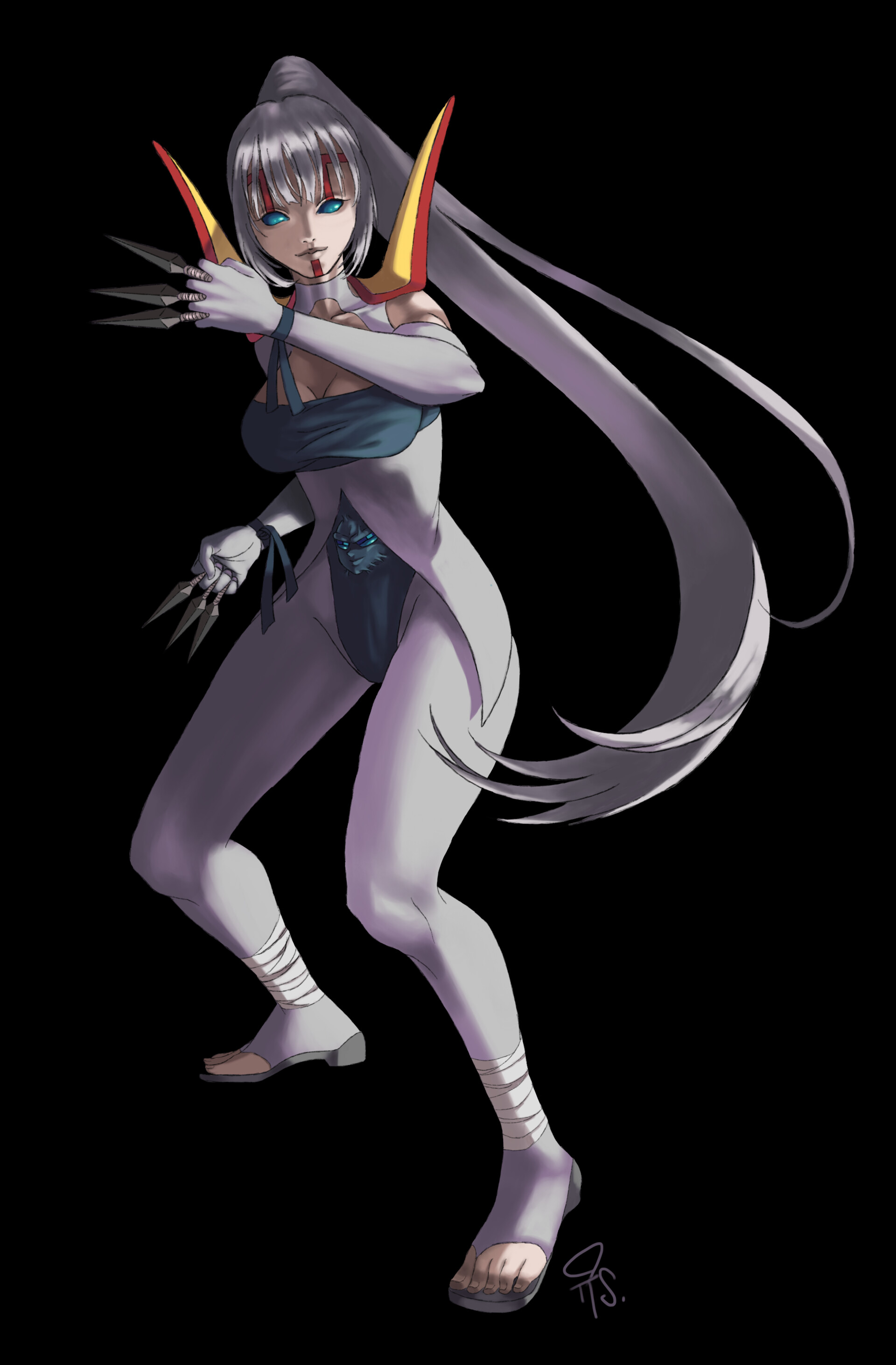 ArtStation - Request - Shizuka Nadeshiko possessed by Baby