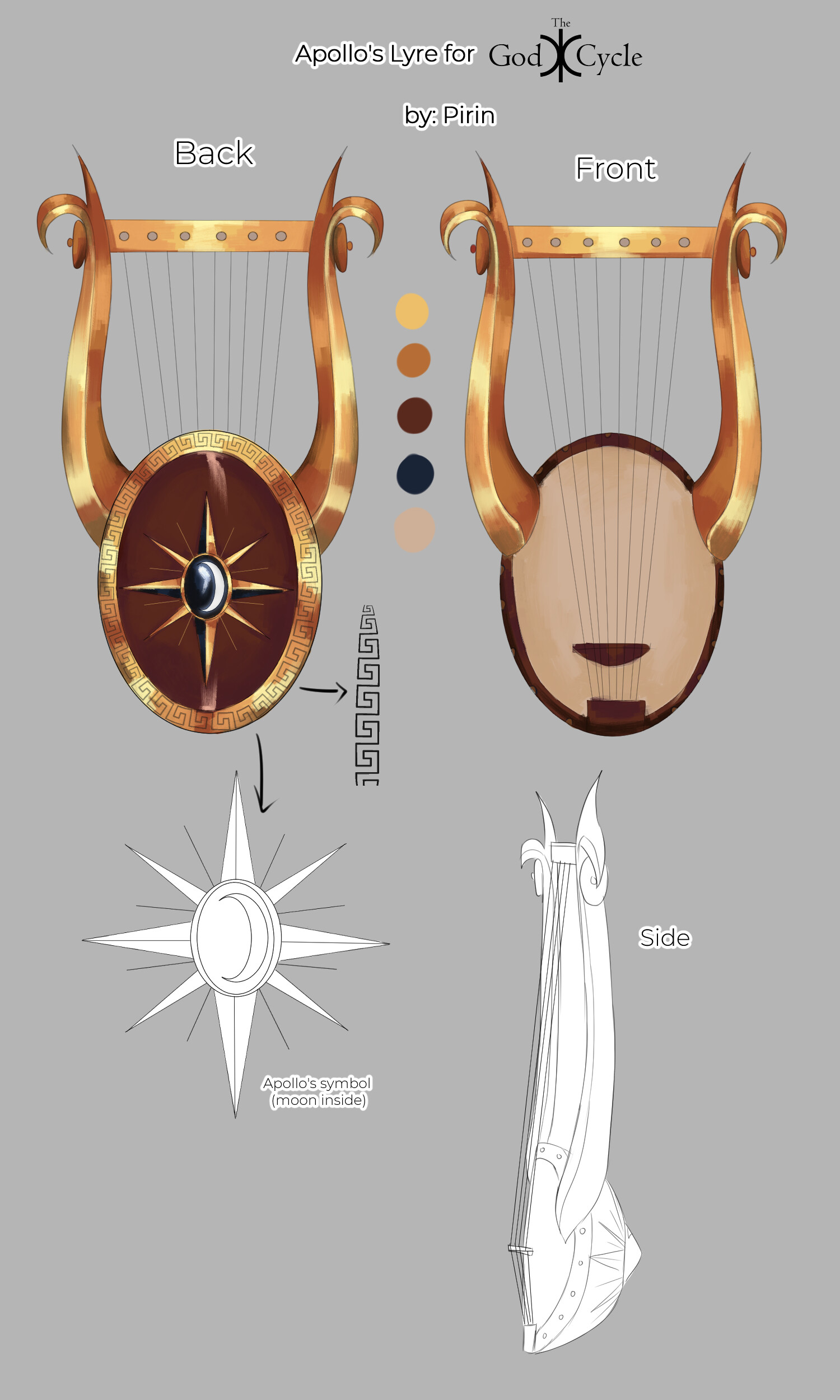 Clips Apollo Lyre