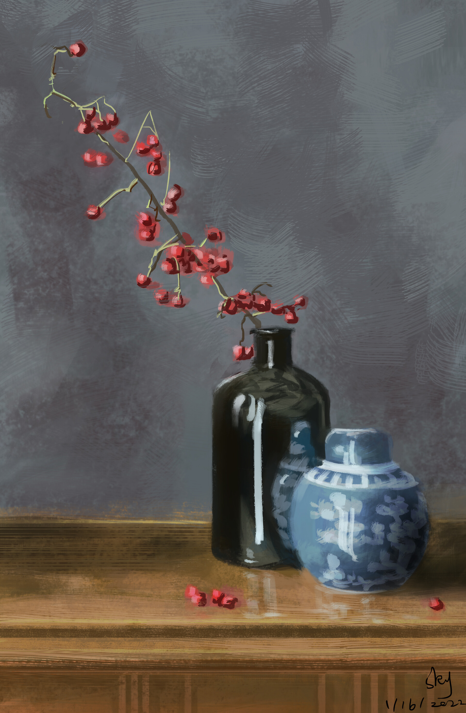 ArtStation - I miss the time where I could paint on canvas at school ;)