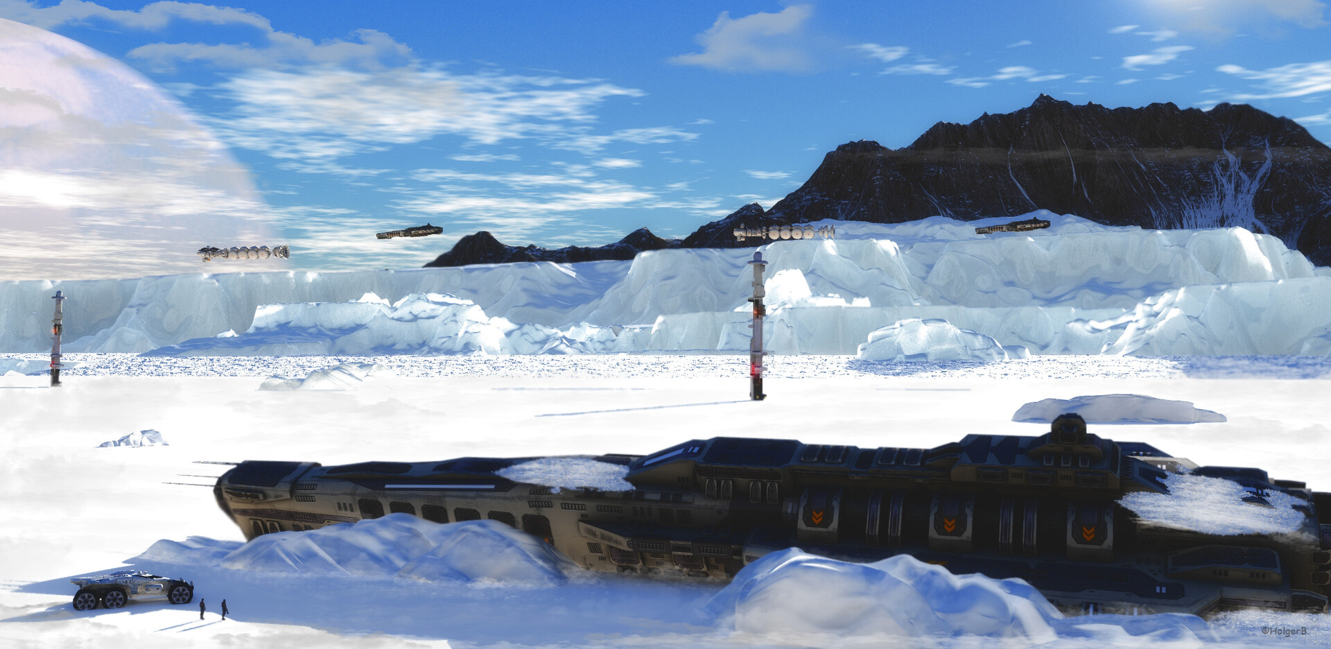 ArtStation - Ice planet Tara