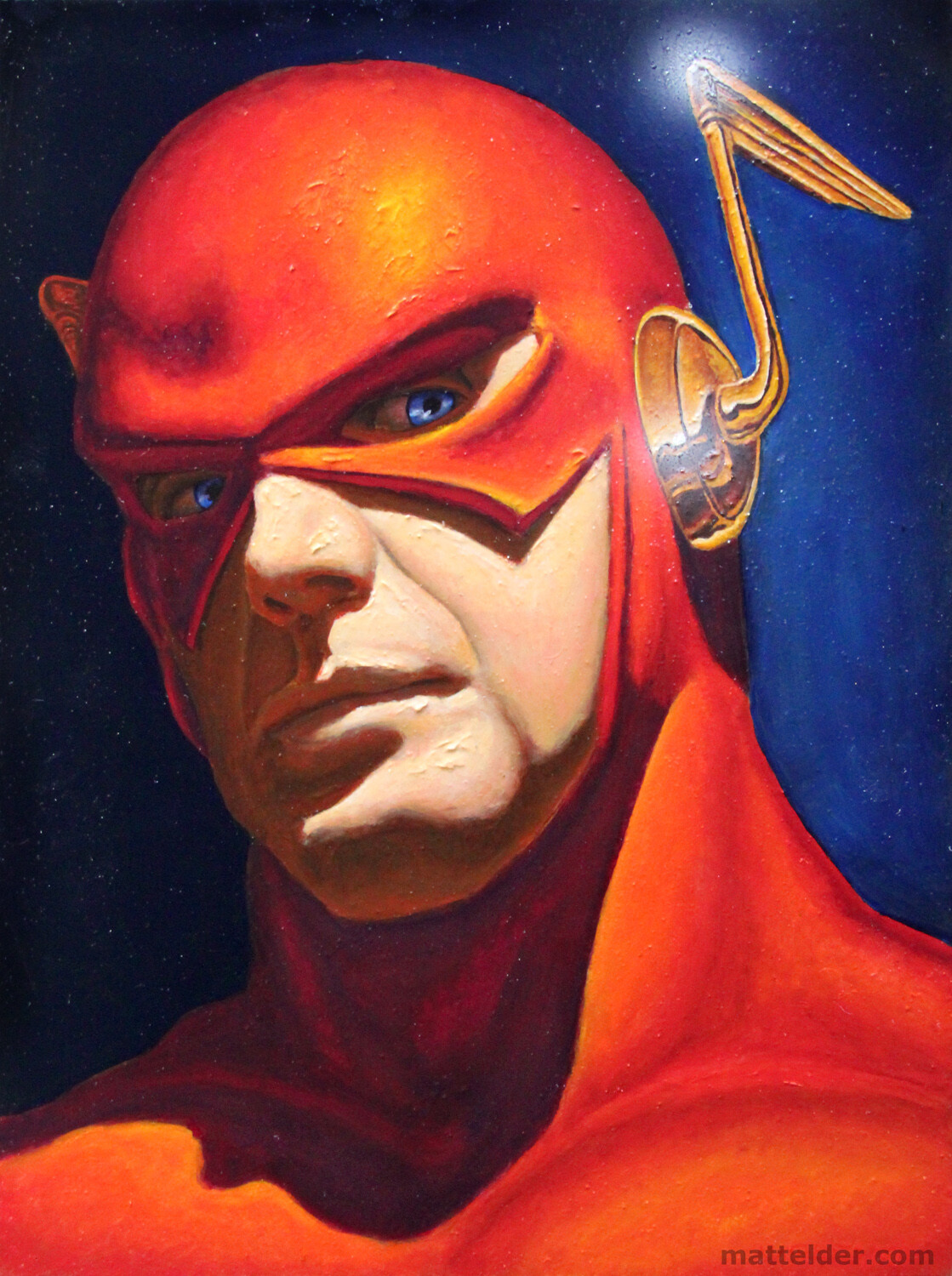 ArtStation - The Flash - Portrait Oil Painting