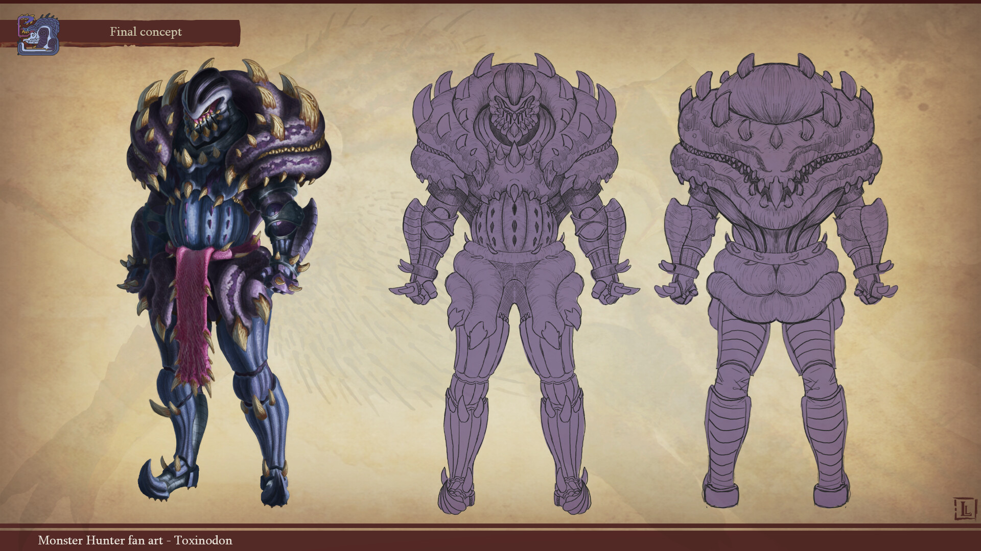 Léon Leclerc - Monster Hunter Fan art : Toxinodon Armor