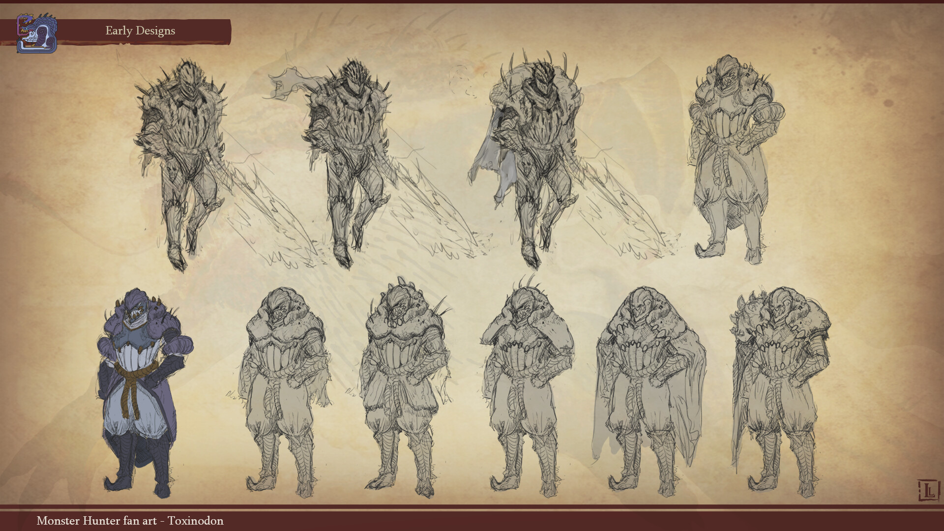 Léon Leclerc - Monster Hunter Fan art : Toxinodon Armor
