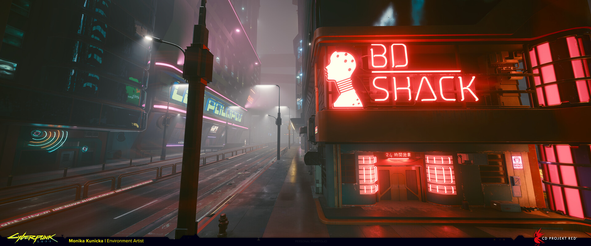 Monika Kunicka - BD Shack sign - Cyberpunk 2077