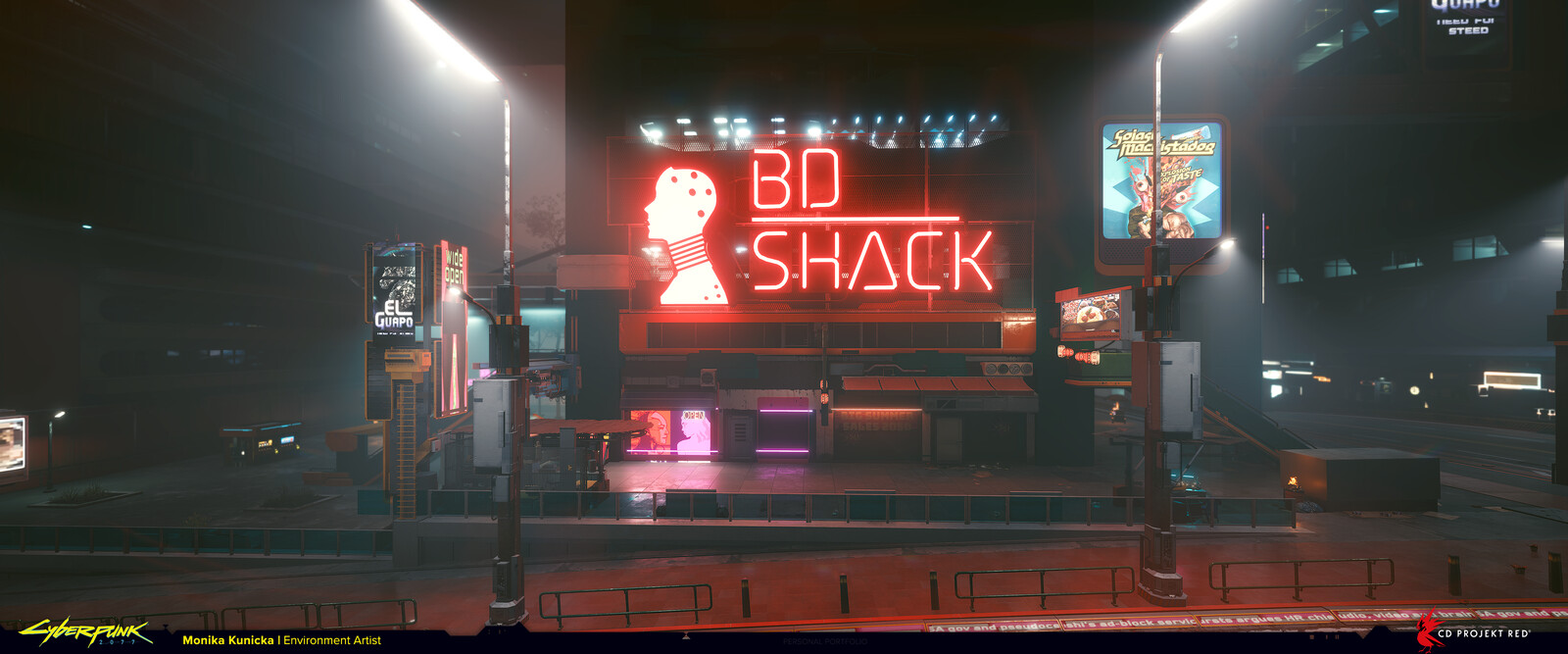 Monika Kunicka - BD Shack sign - Cyberpunk 2077