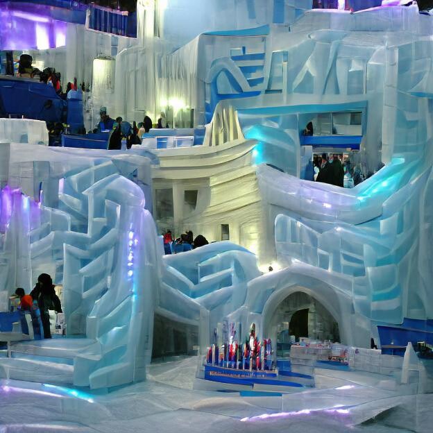 ArtStation - Ice Palaces and Animals - Surreal Abstract Artwork by ...