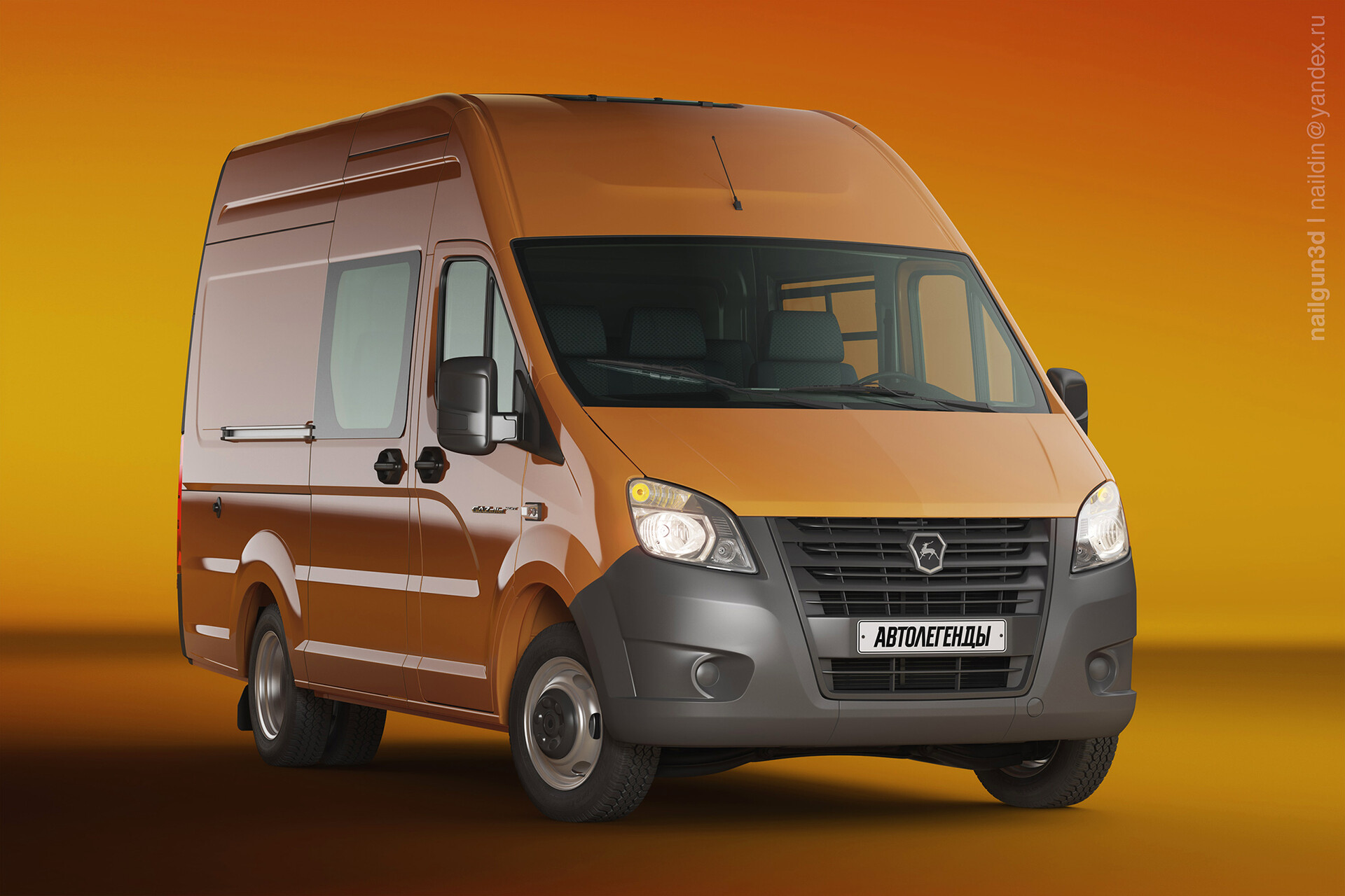 ArtStation - GAZ-A32R2 GAZelle NEXT