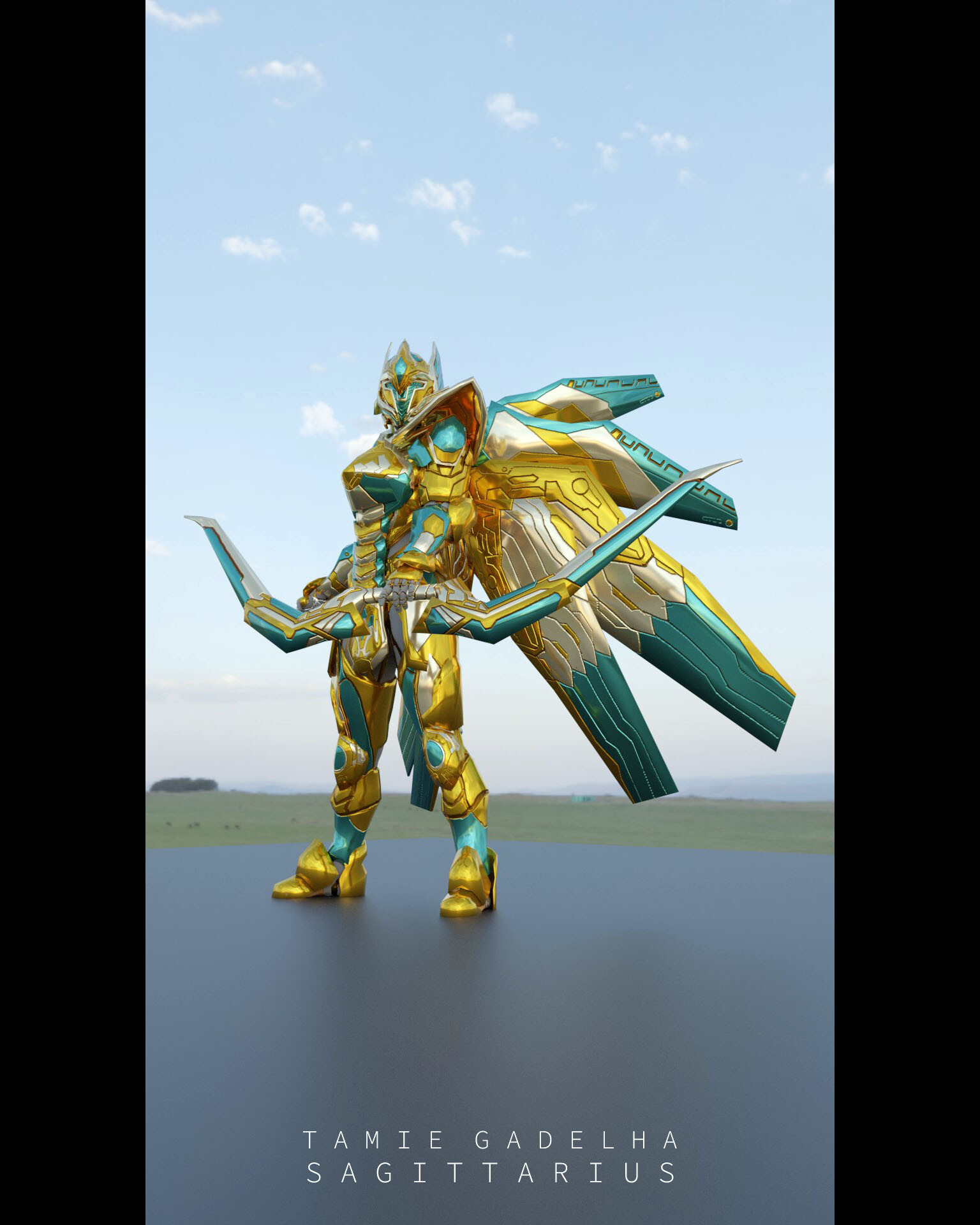 ArtStation - WIP Zodiac Armor Sagittarius