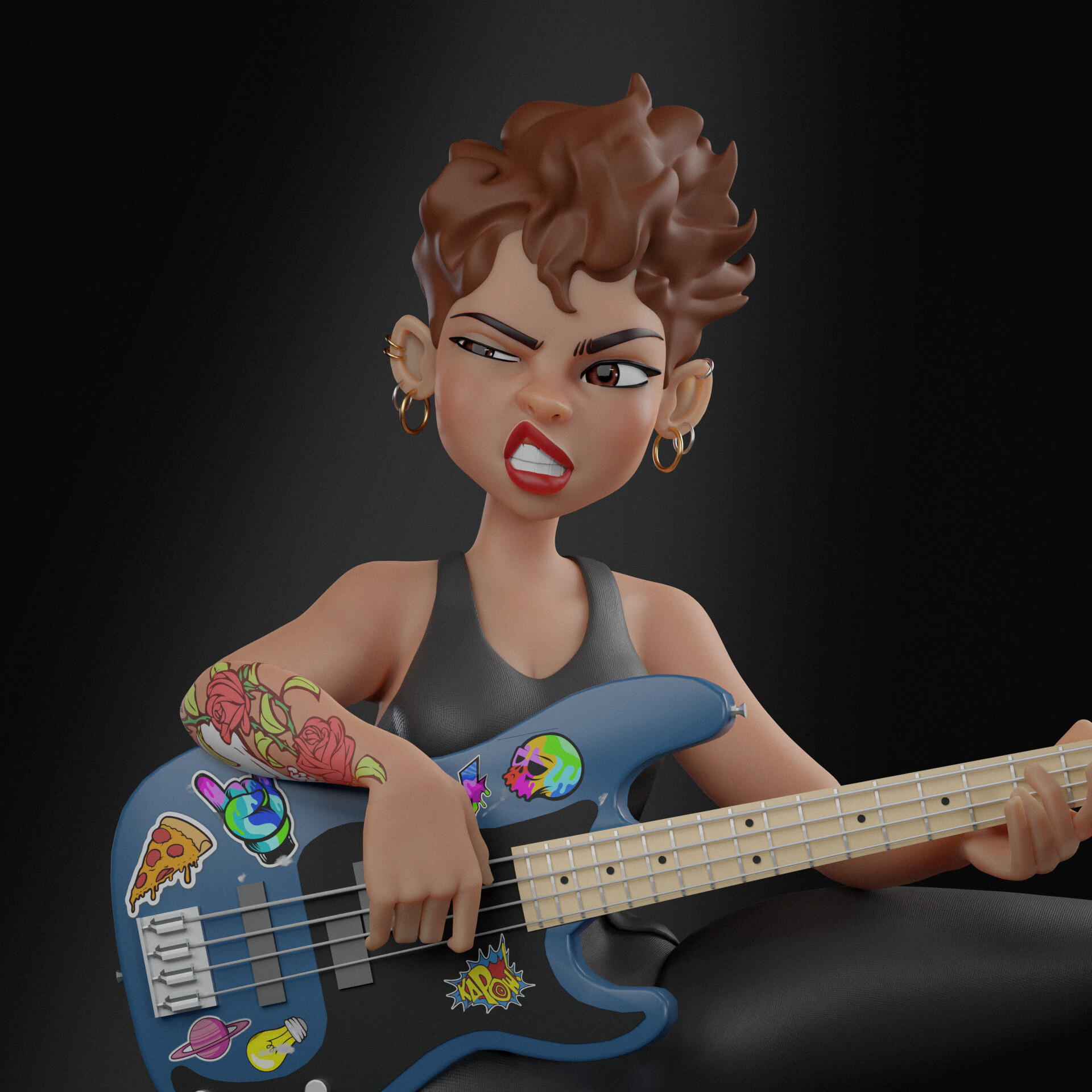 ArtStation - Bass girl