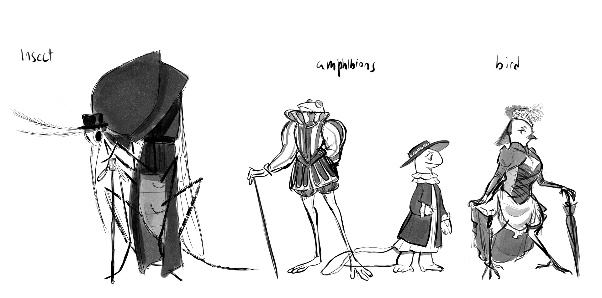 Sasha Wootten - Character Design Examples