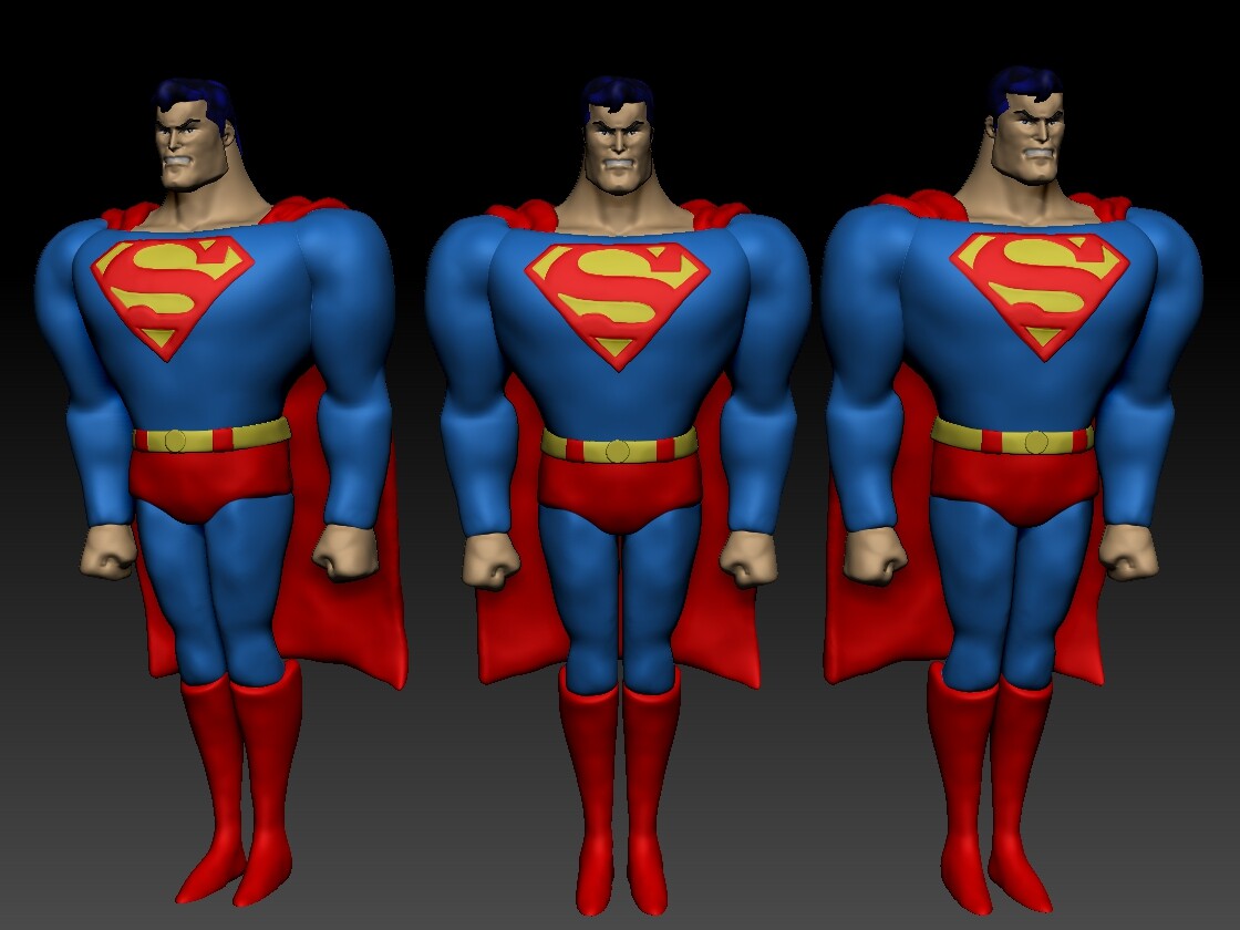 Sam Tevel - Superman Animated Zbrush Sculpture WITH JUSTICE LORD ...