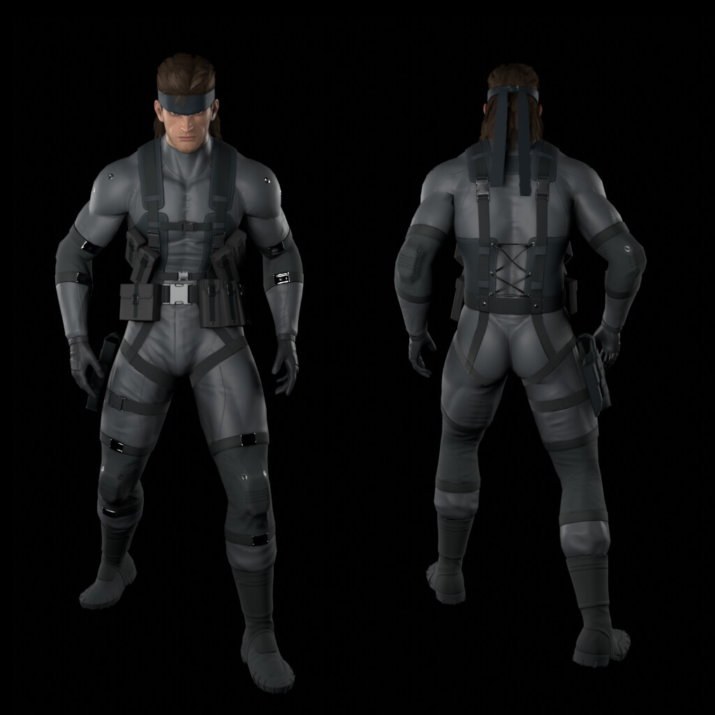 Solid Snake 3D Model by Aaron Victor — ProUser.Me