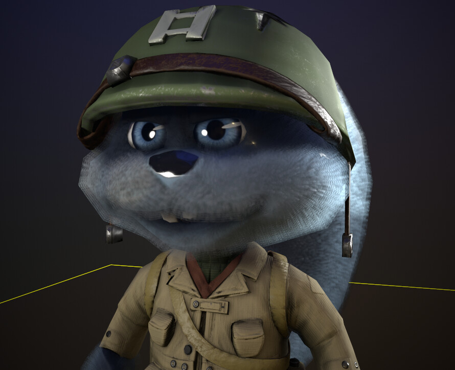 Ash Tuft - Conker Live and Reloaded - Conker and Grunt Soldier (Fan Art)