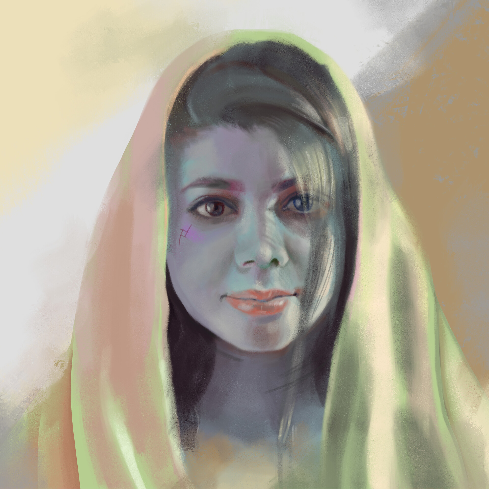 ArtStation - Multi-Colored Portrait #4