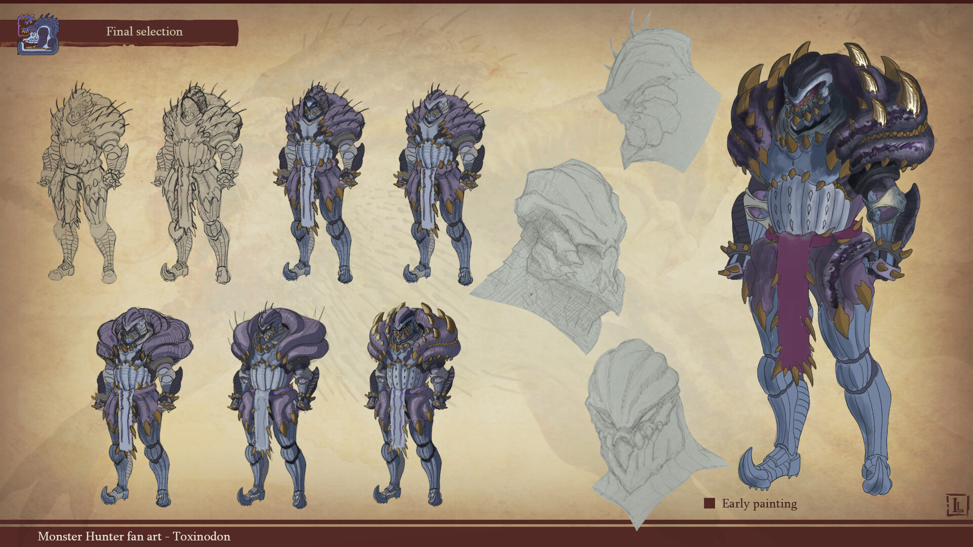 Léon Leclerc - Monster Hunter Fan art : Toxinodon Armor