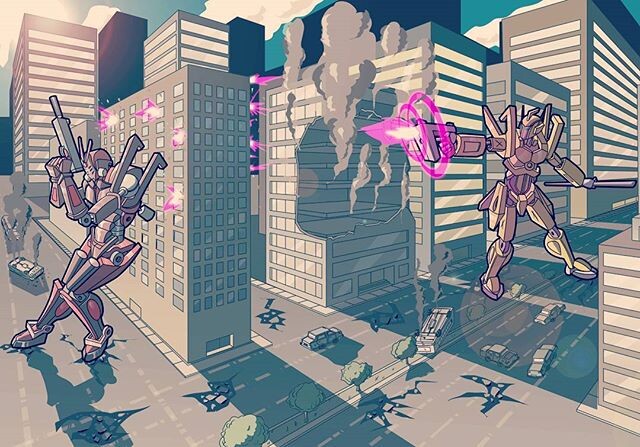 ArtStation - Mech Fight