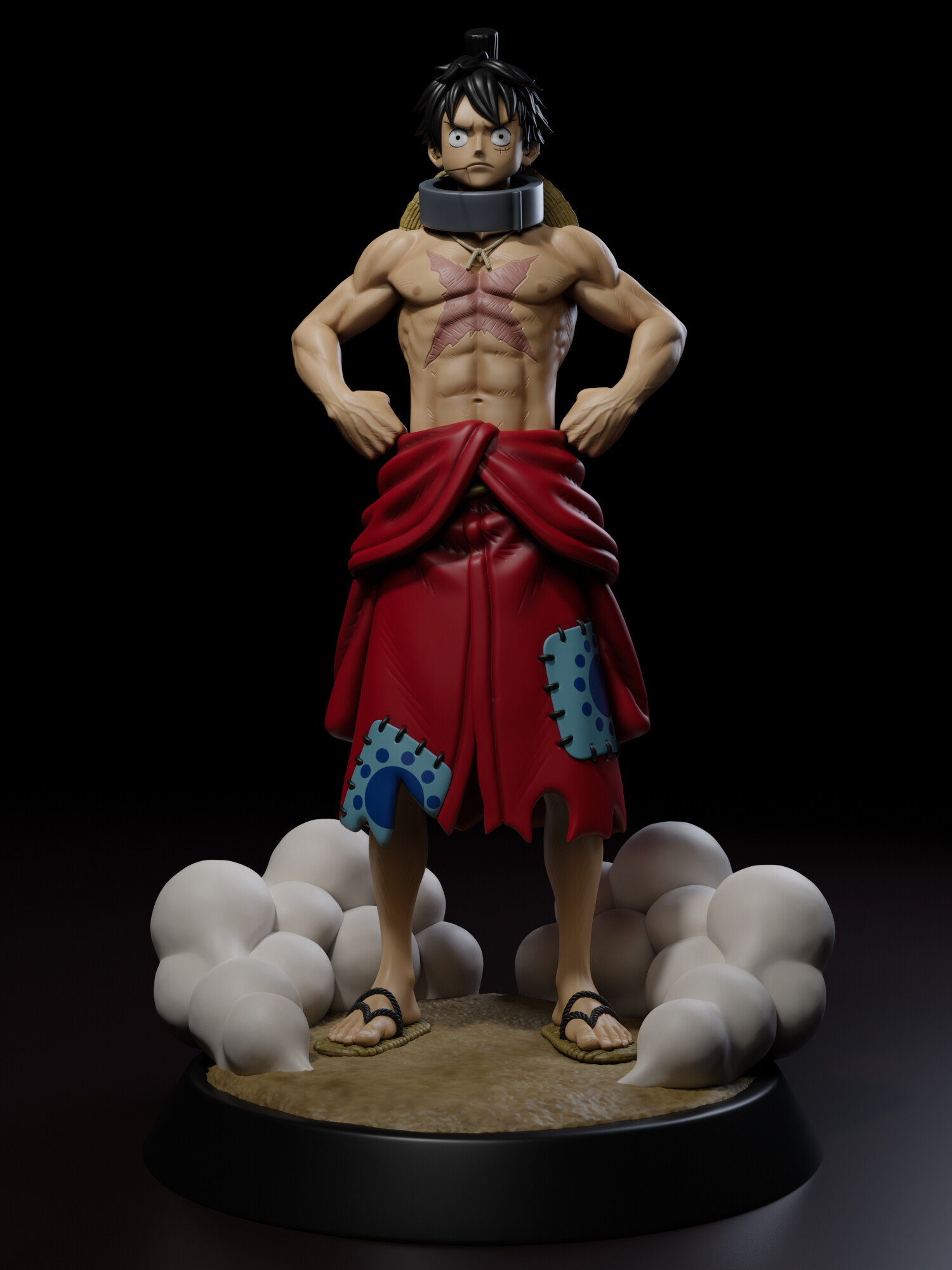 ArtStation - Luffy Wano - One Piece Fan Art
