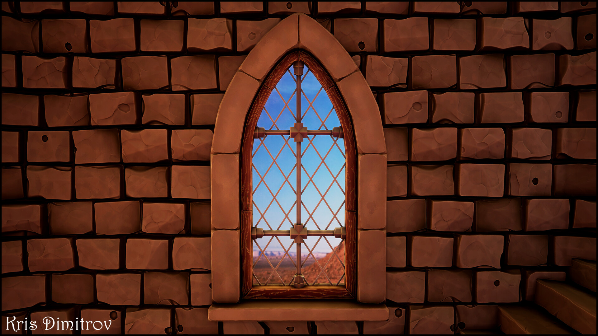 Kris Dimitrov - Interior redesign of Peach's Castle from Super Mario 64