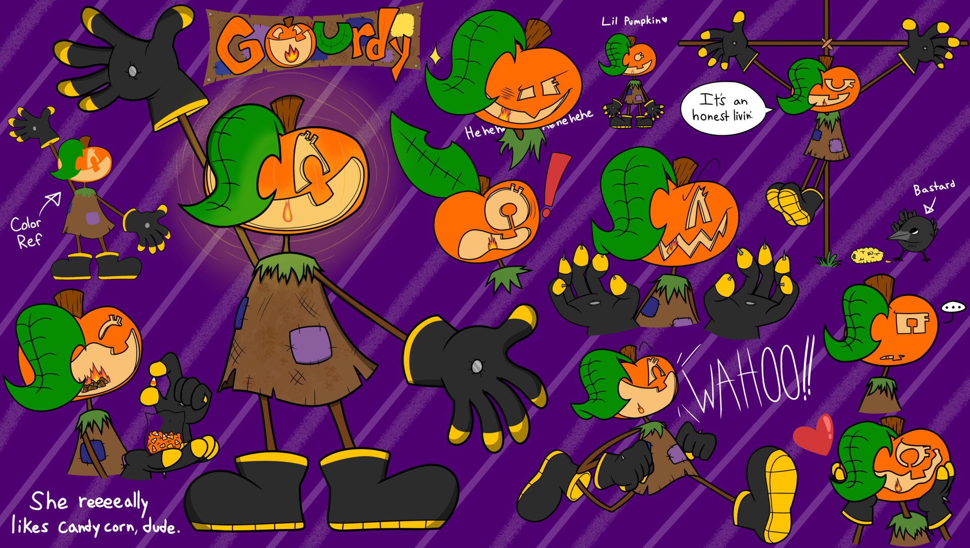 ArtStation - Gourdy the Scare-O-Lantern