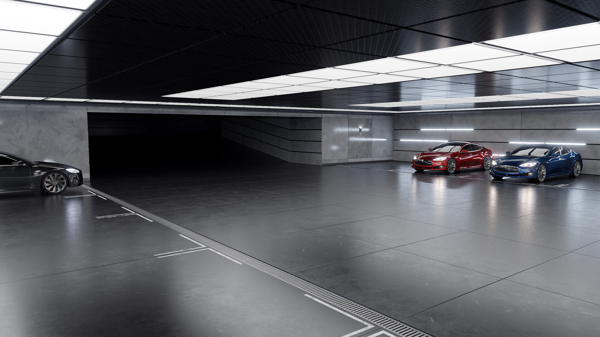 Davide Tirindelli - Modern Underground Car Garage