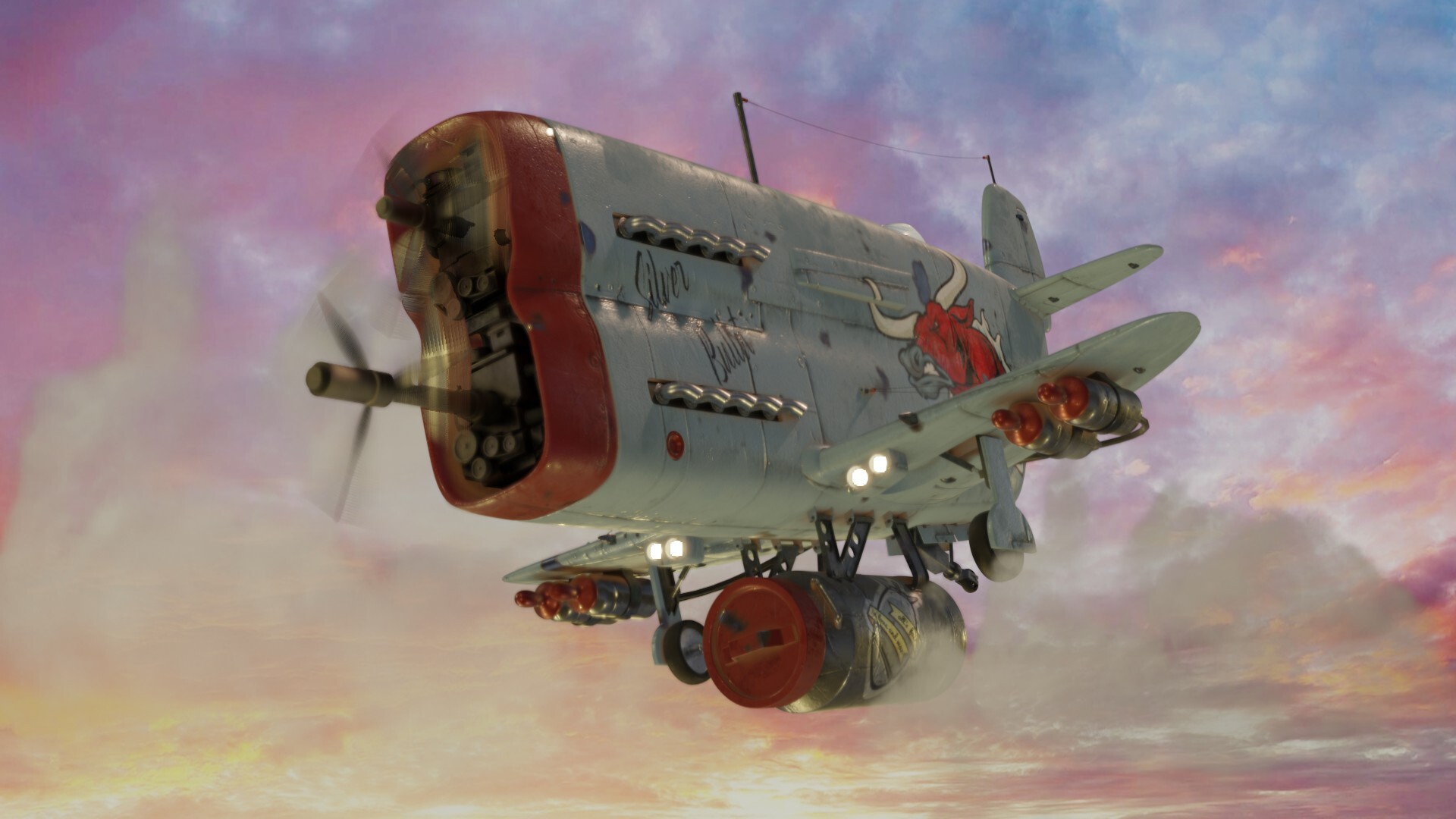 ArtStation - Plane "MU - 001"
