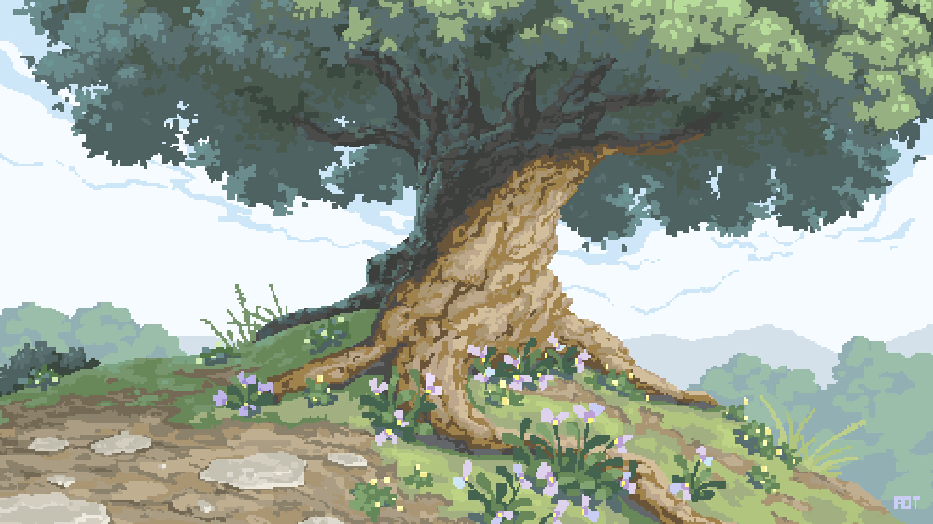 ArtStation - Pixel Tree
