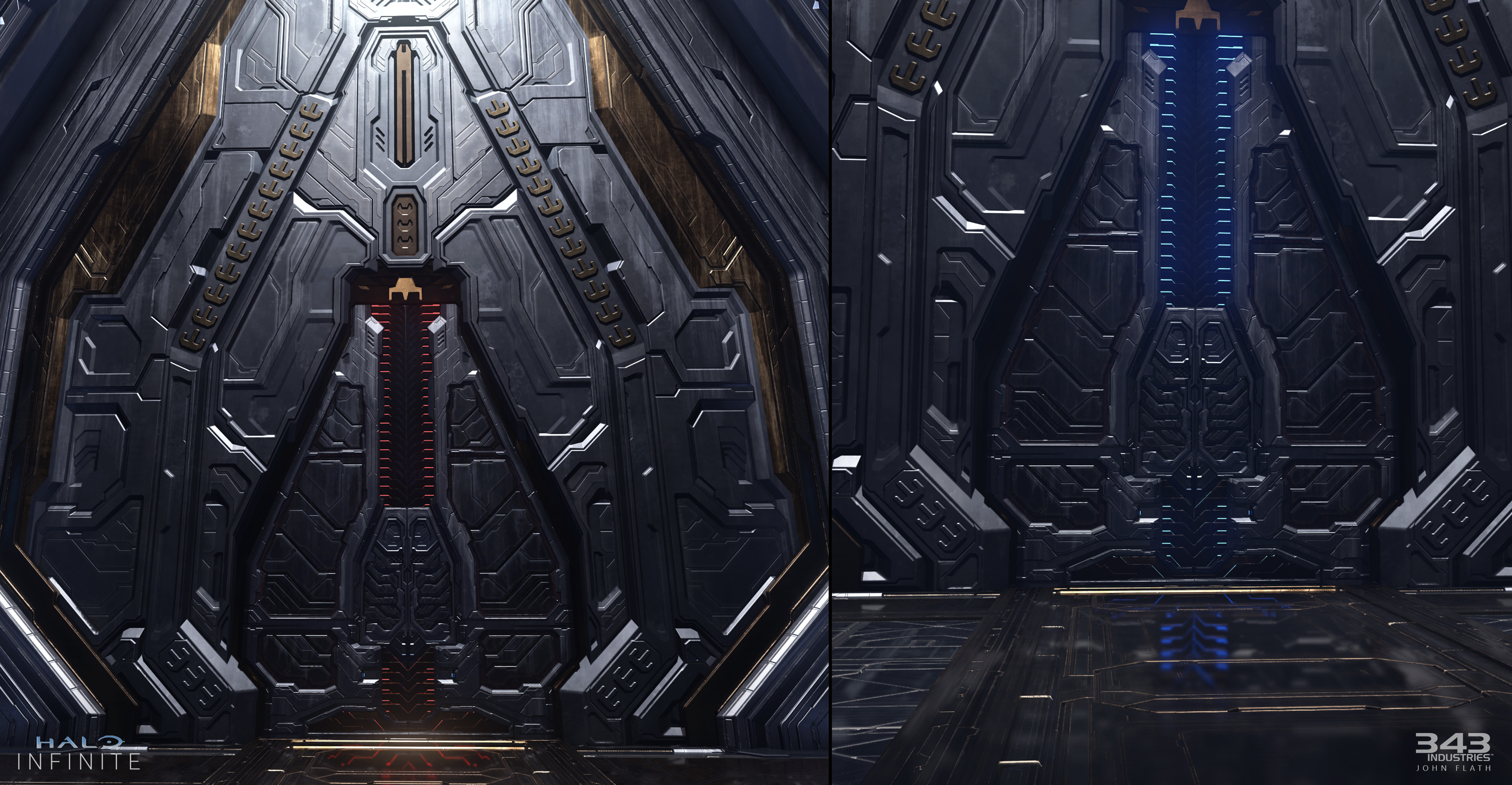 John Flath - Halo Infinite | Forerunner Classic Door & Frame