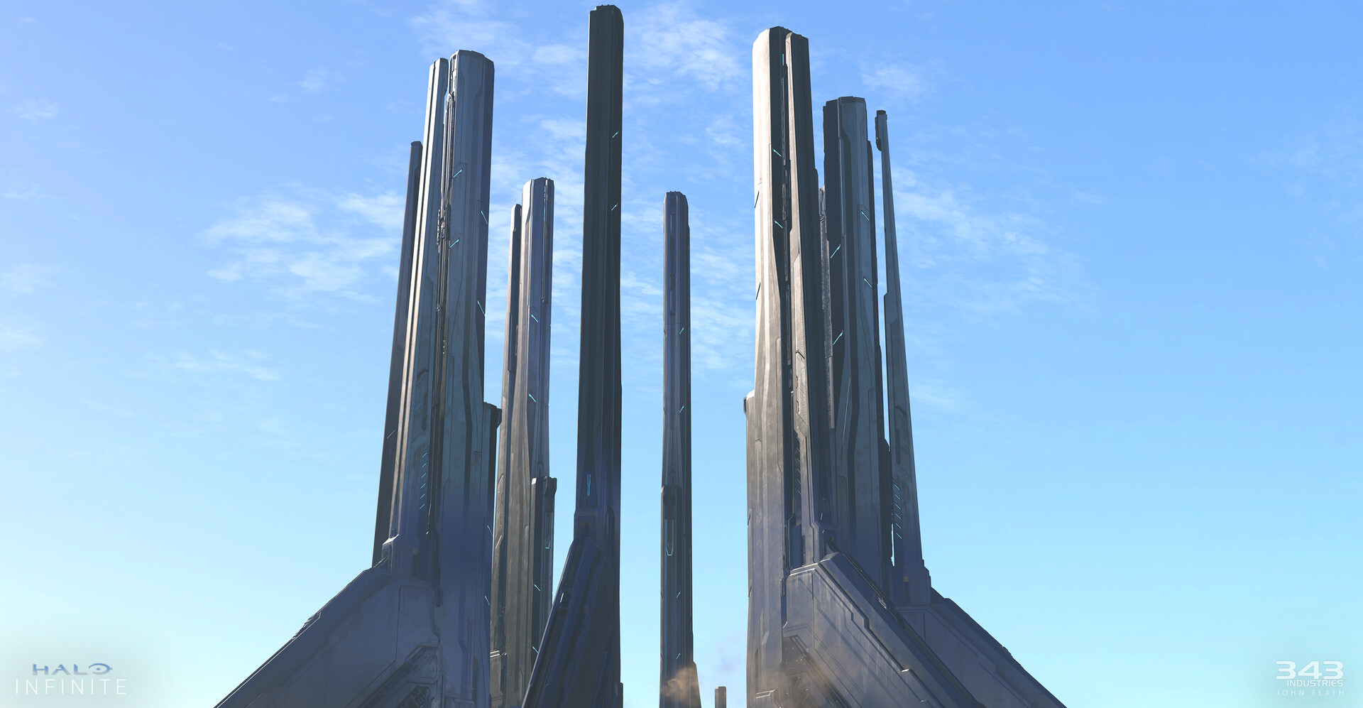 John Flath - Halo Infinite | Forerunner Architecture Landmarks