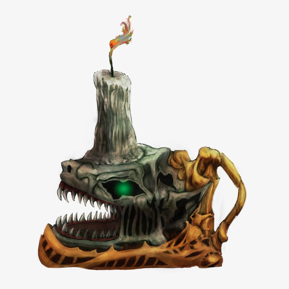 ArtStation - Monster candle