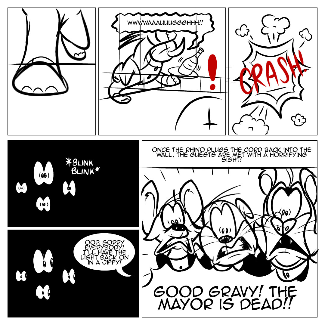 Conner Macmillan - Zoo Comic Project - Comic Storyboards